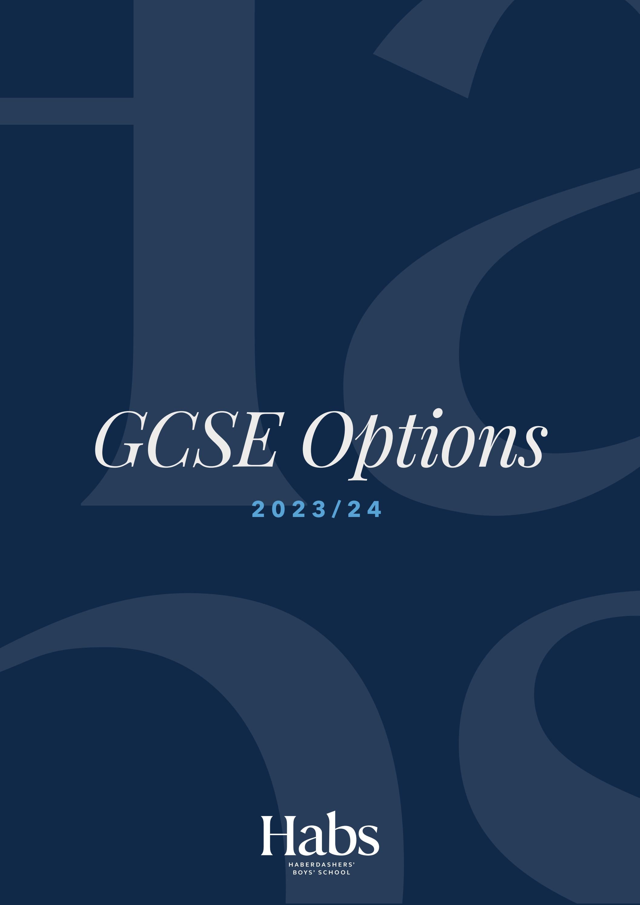 Habs Boys GCSE Options Booklet 2023/24 by habselstreeschools - Issuu
