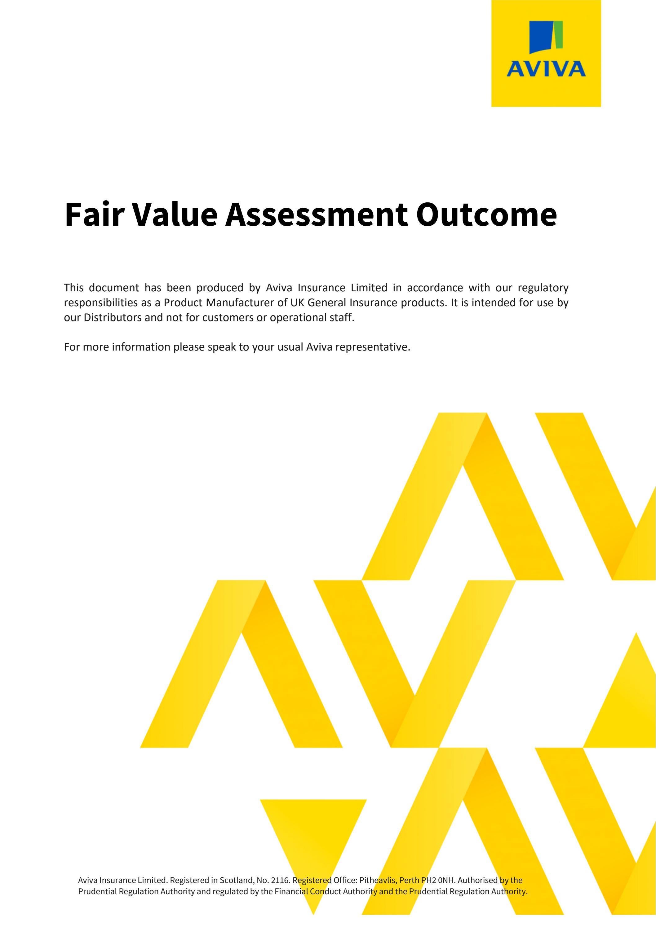 AVIVA Fair Value Assessment January 2024 by Belinda Thorpe - Issuu