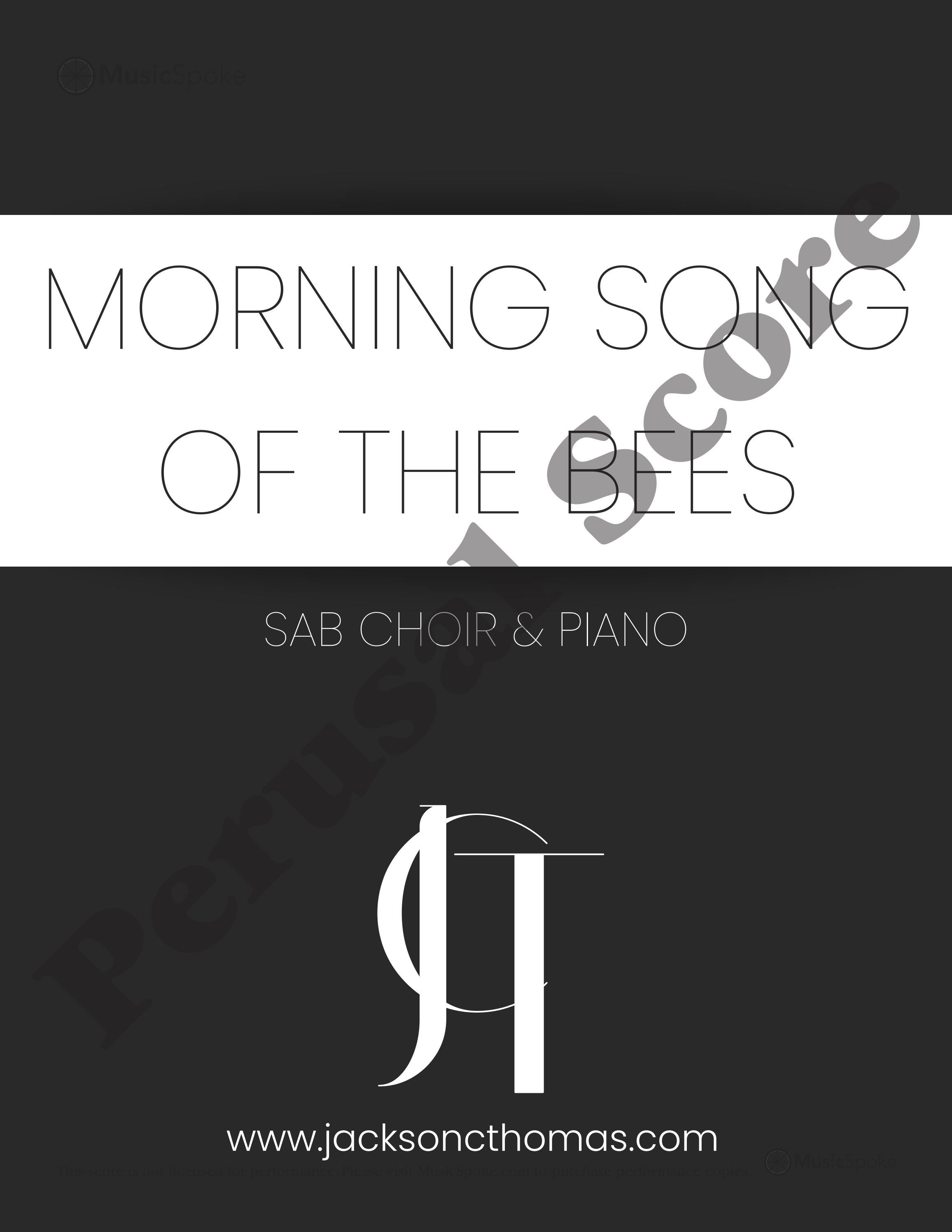 Morning Song of the Bees | Jackson Thomas | MusicSpoke by MusicSpoke - Issuu