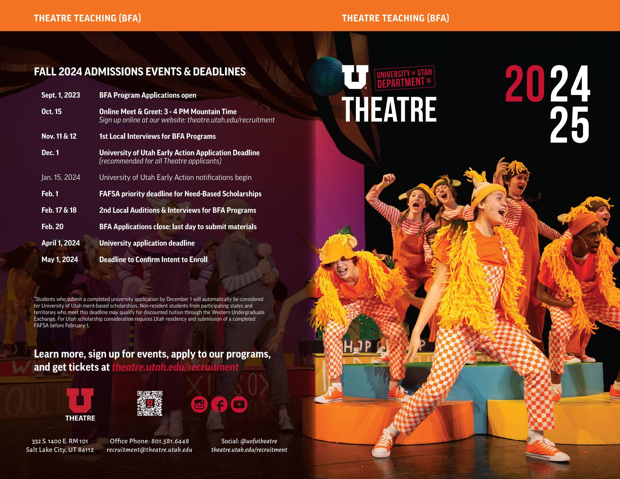 University of Utah Theatre Teaching Brochure by University of Utah ...
