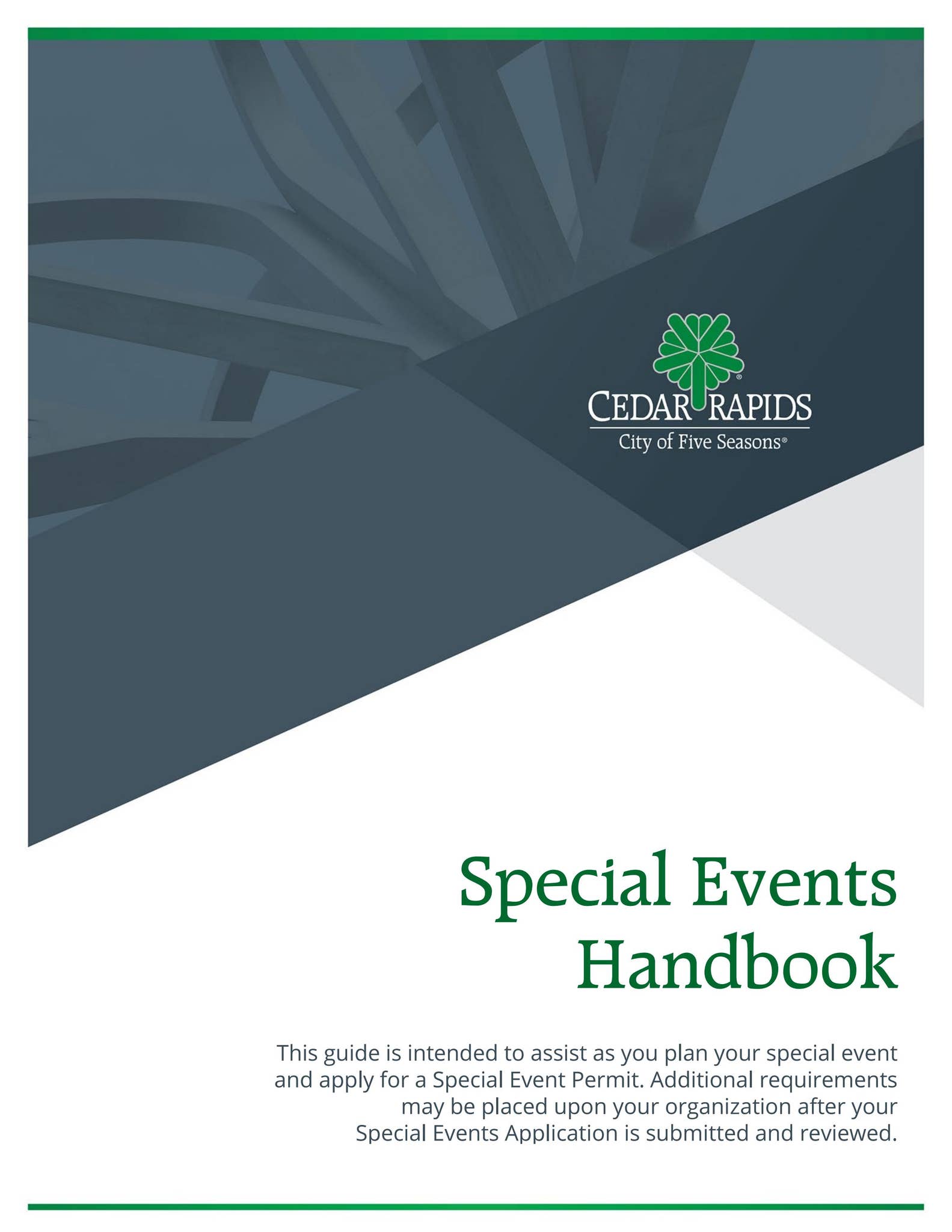 Special Events Handbook by City of Cedar Rapids - Issuu