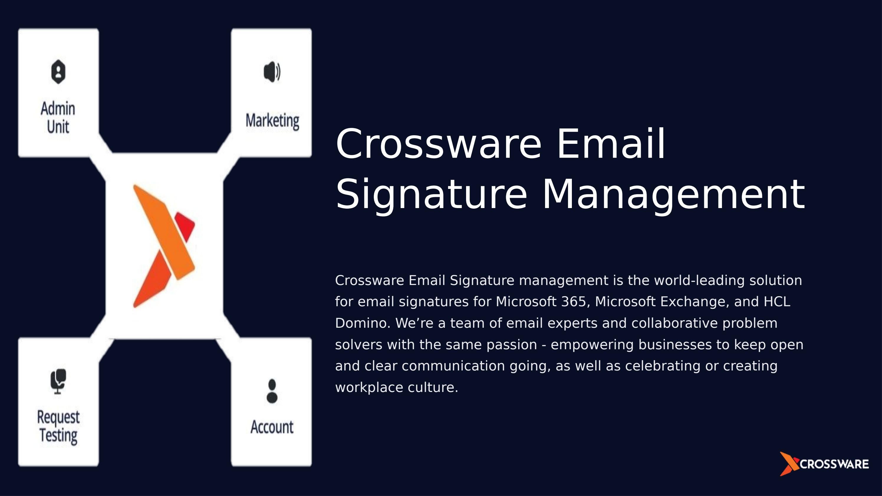 Enterprise Email Signature Solution - Azure Private Cloud by Crossware ...