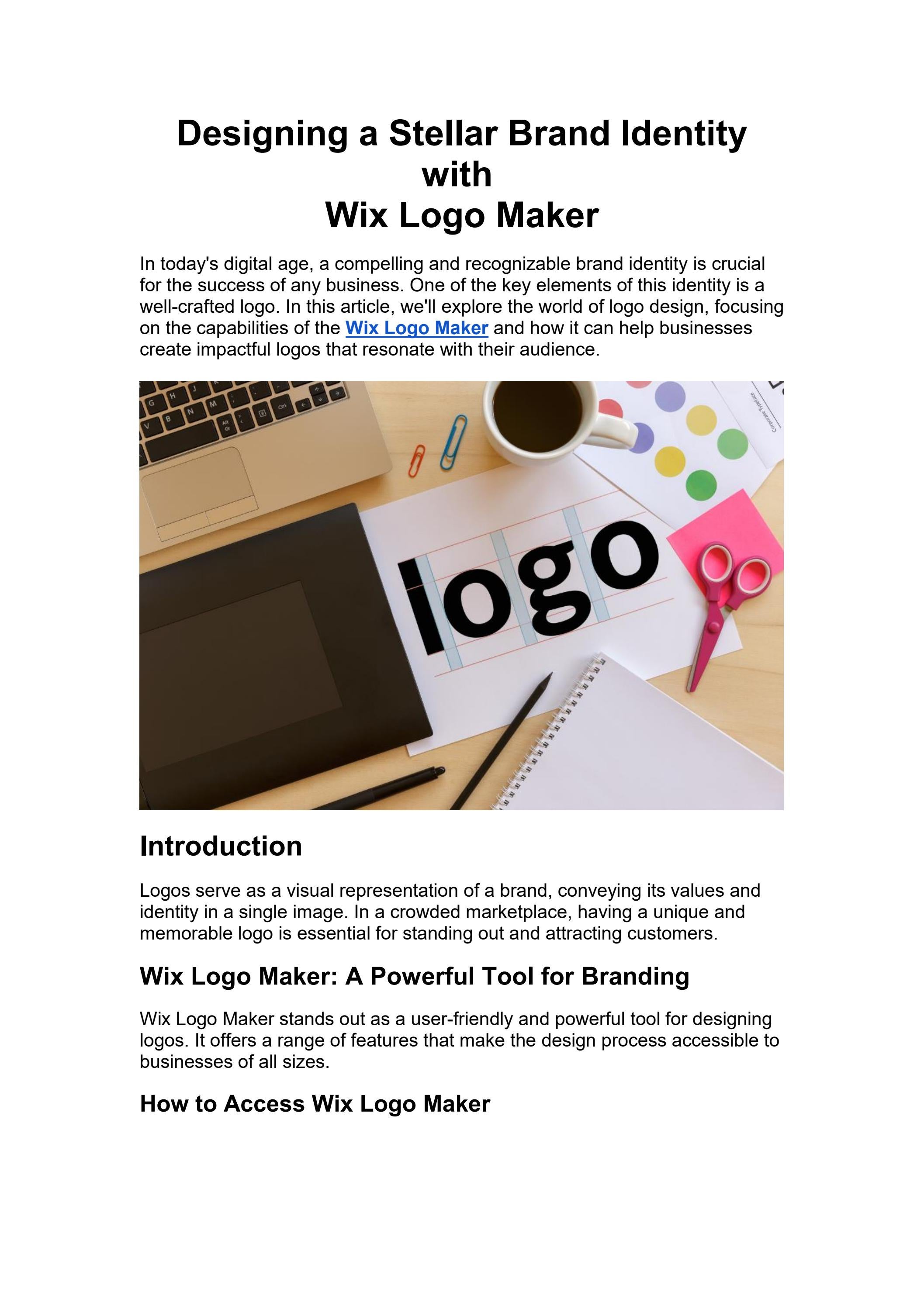 Designing a Stellar Brand Identity with Wix Logo Maker by St Louis Seo ...