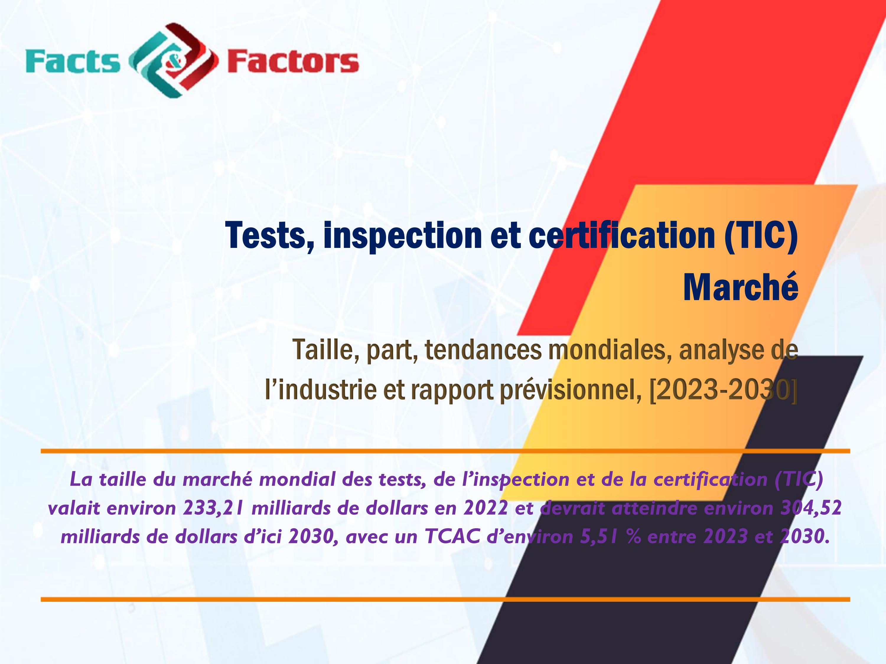Tests, inspection et certification (TIC) Taille du marché, croissance ...