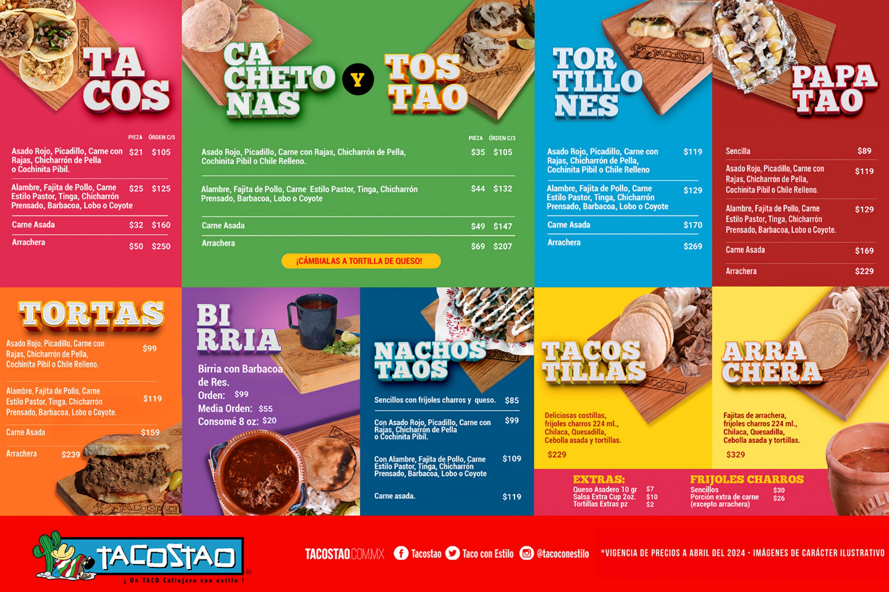 Tacostao Menú by Tacostao Marketing - Issuu