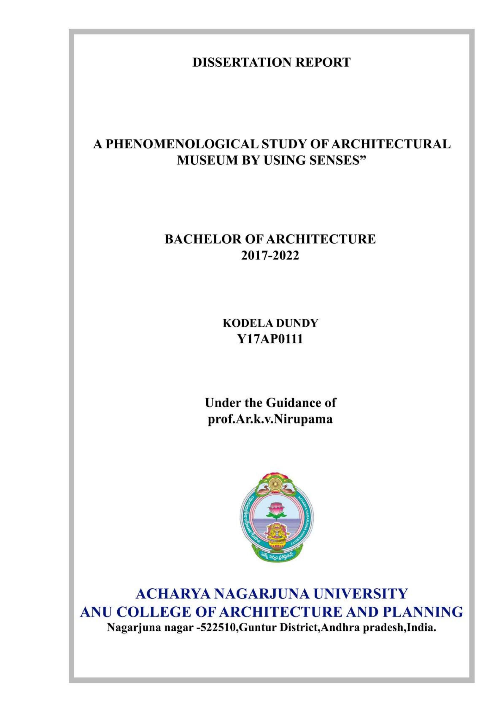 DISSERTATION ON SENSES by DUNDY KODELA - Issuu