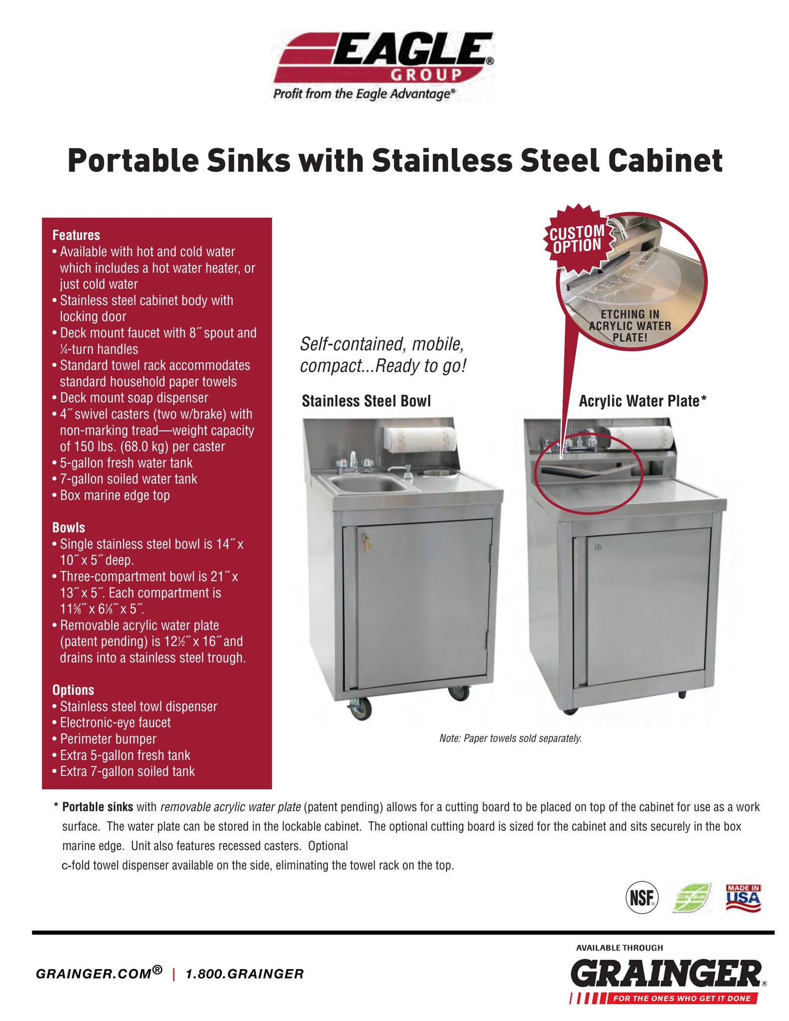 Eagle - Portable Hand Sinks, Grainger by ISI Marketing Portal - Issuu