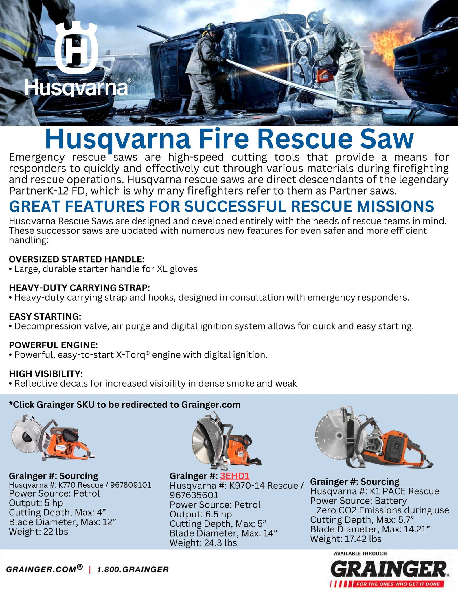 Husqvarna - Fire Saw Rescue, Grainger by ISI Marketing Portal - Issuu