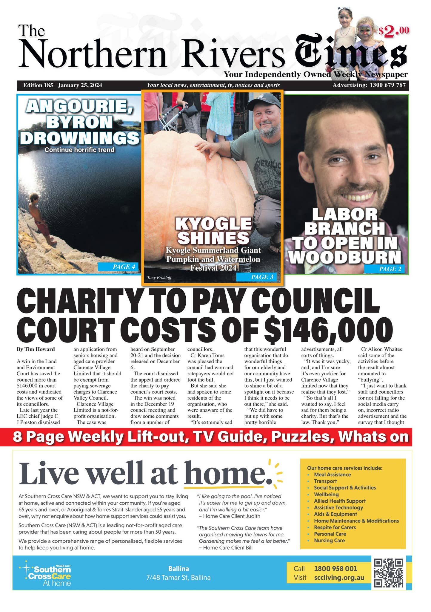 The Northern Rivers Times Edition 185 by The Northern Rivers Times - Issuu