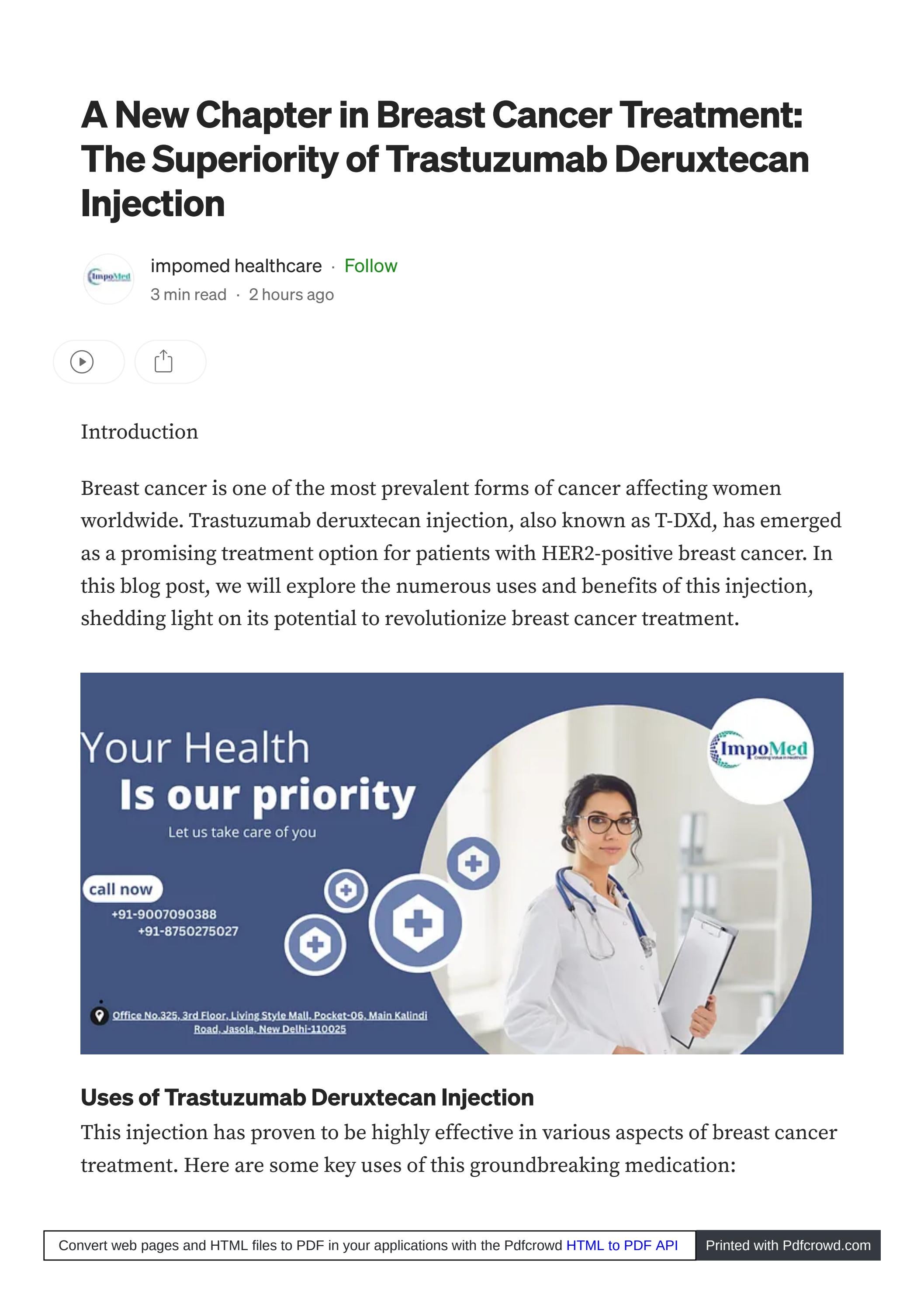 Understanding Trastuzumab Deruxtecan: A Patient's Guide by impo med - Issuu