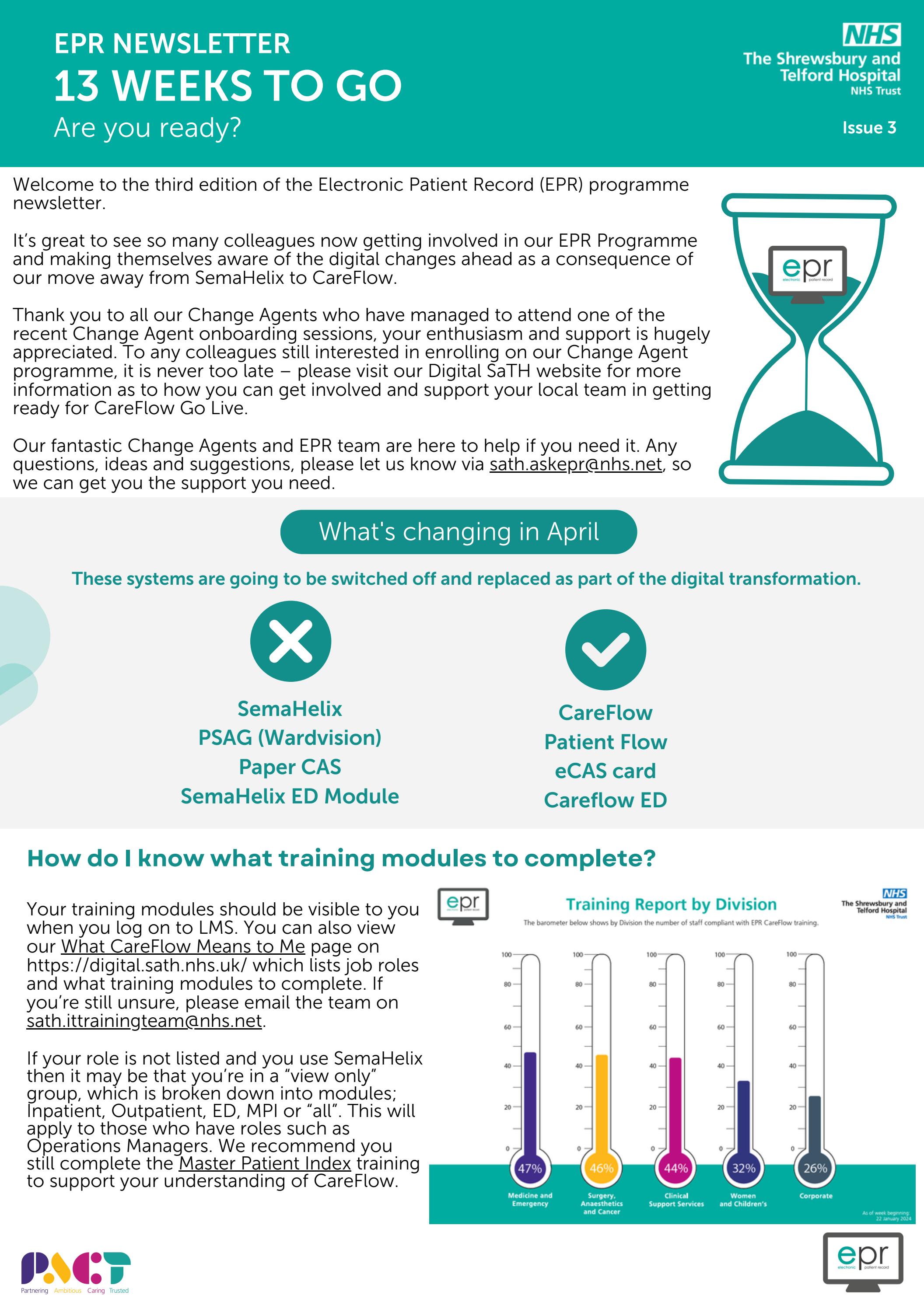 EPR Newsletter Issue 3 by The Shrewsbury and Telford Hospital NHS Trust ...