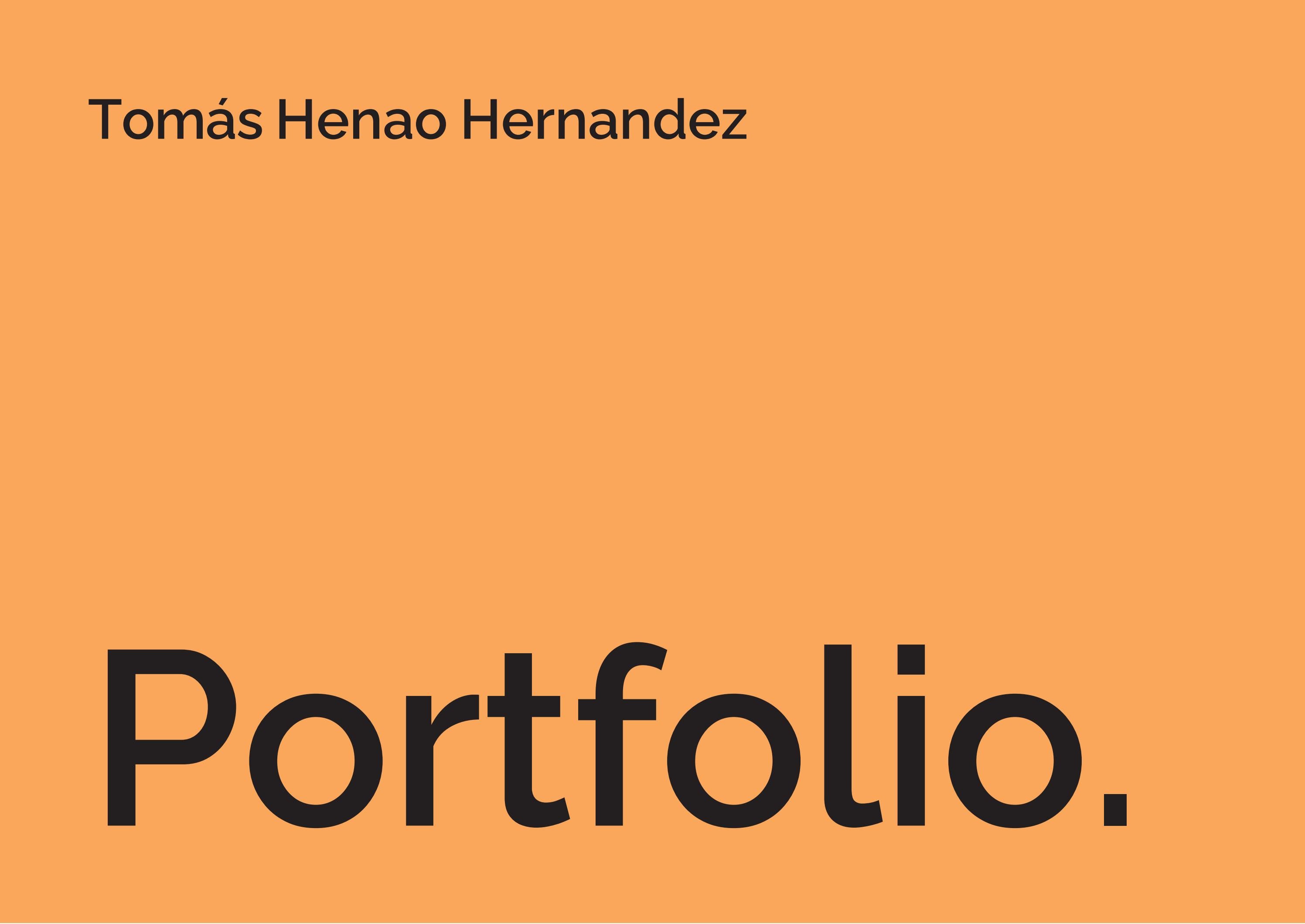 Tomás Henao Hernández- Porfolio by thhenao97 - Issuu