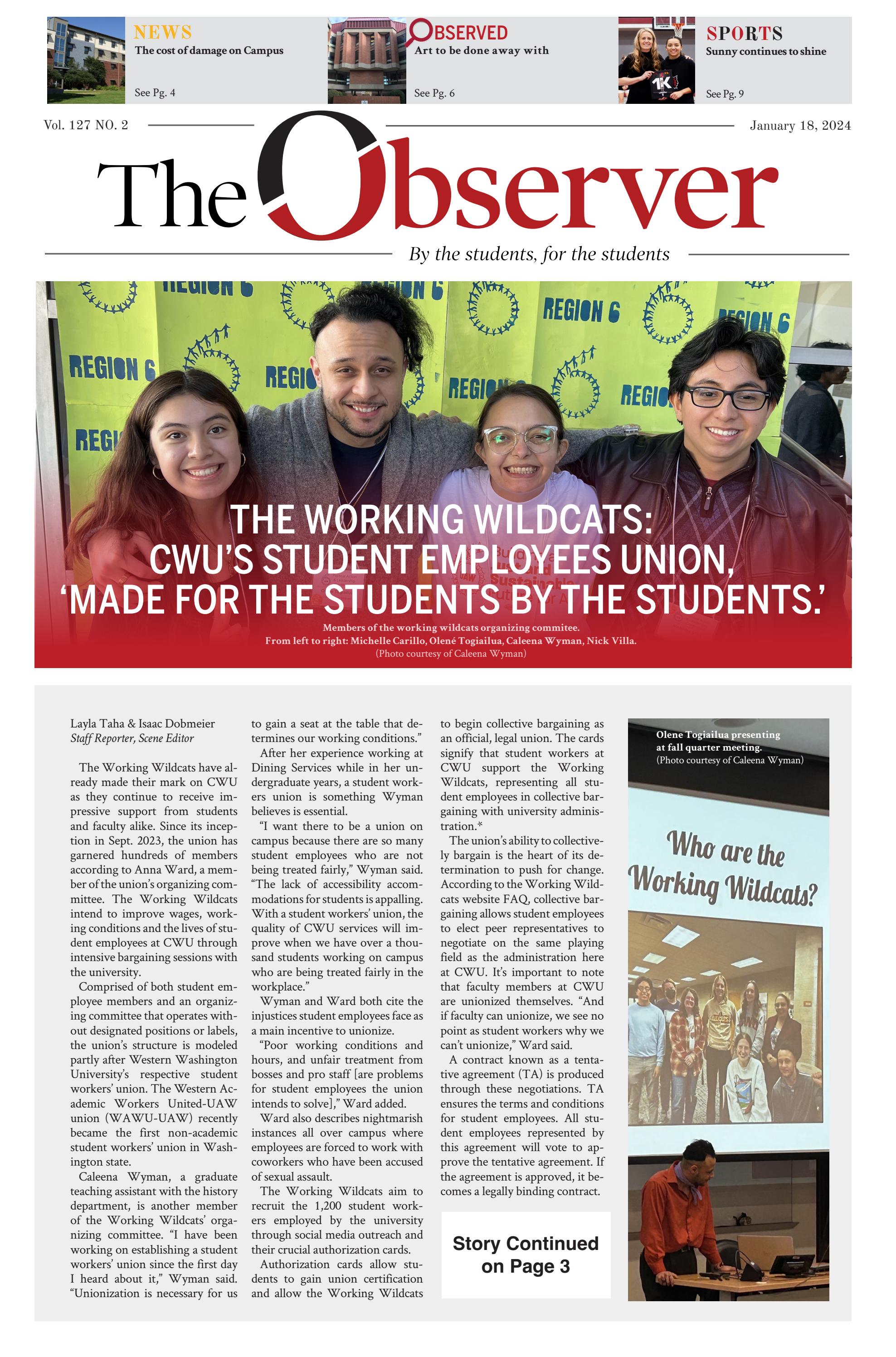The Observer, Winter 2024 – Issue 2 by CWU Observer - Issuu