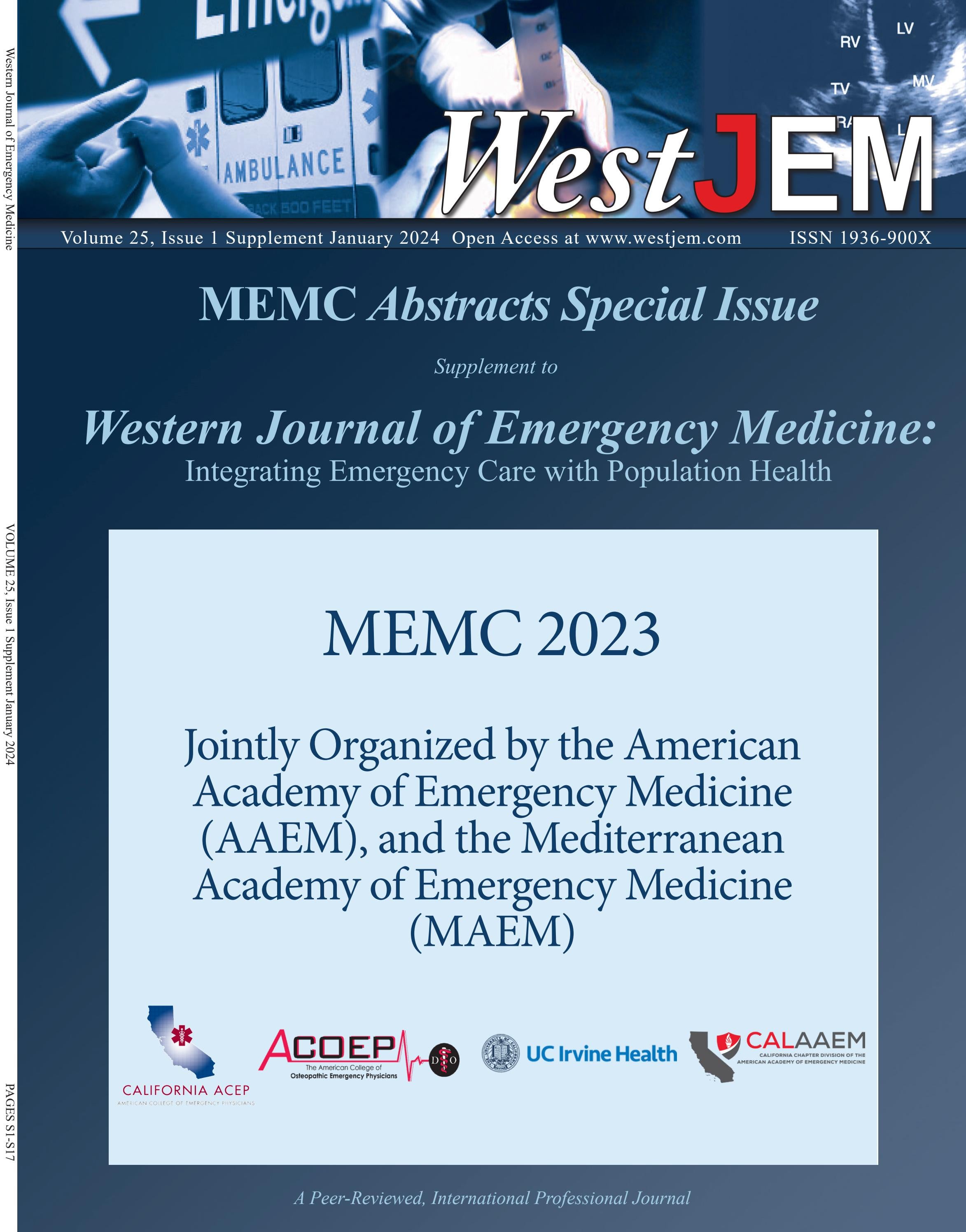 MEMC 2023 Abstract Issue by Western Journal of Emergency Medicine - Issuu
