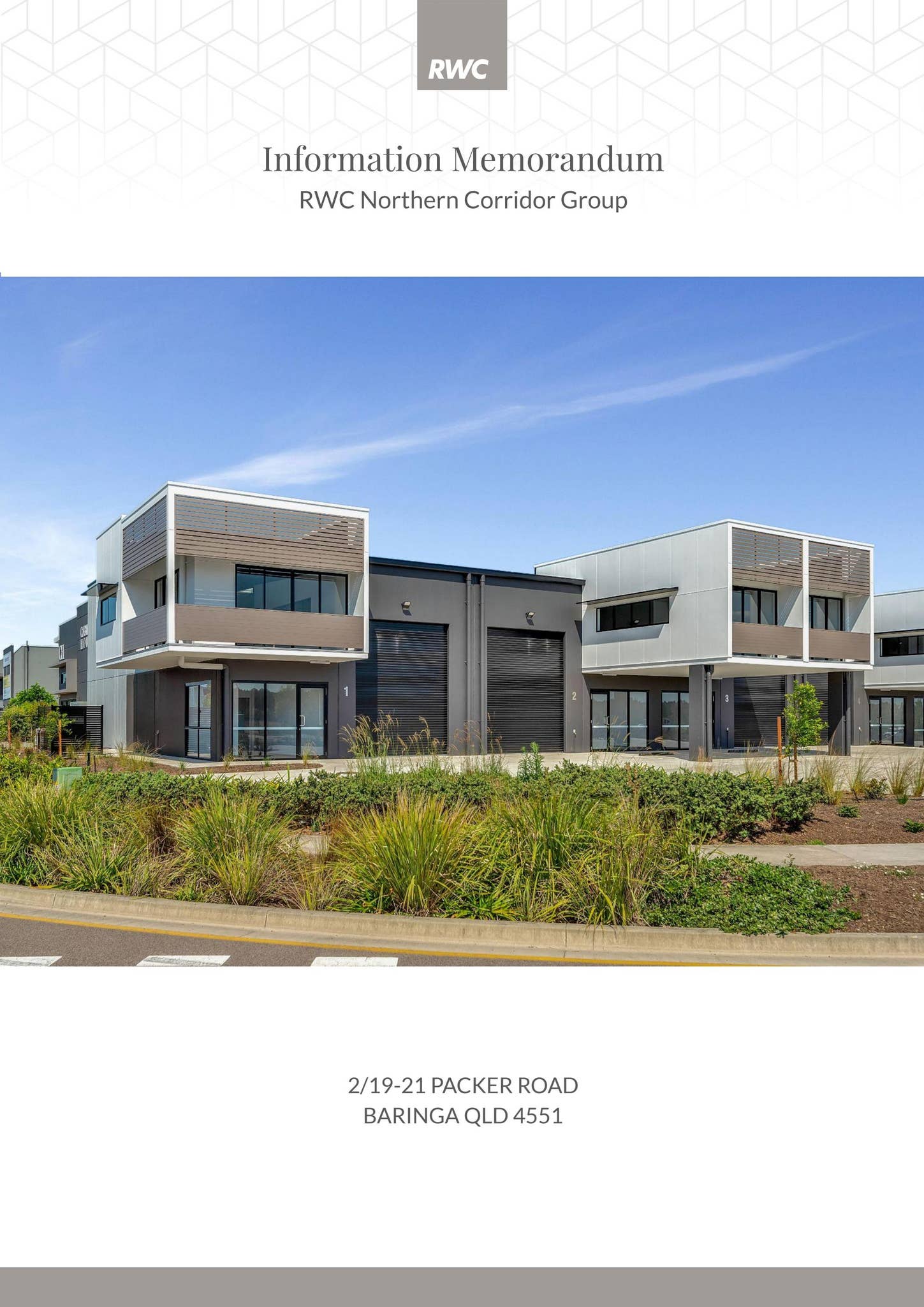 Information Memorandum | 2/19-21 Packer Road, Baringa | RWC Northern ...