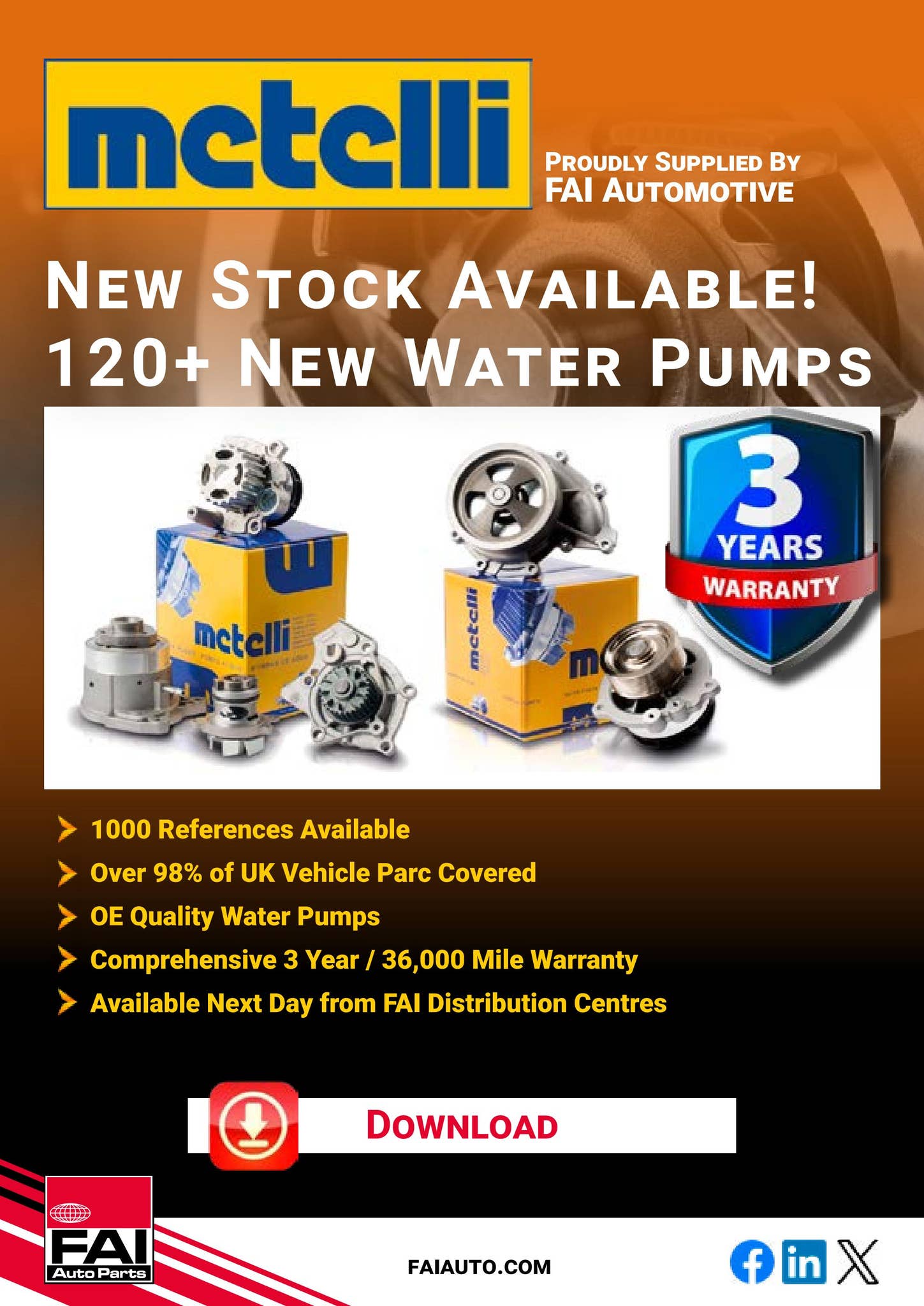 Metelli Water Pumps 2024 by FAI Automotive Plc. - Issuu