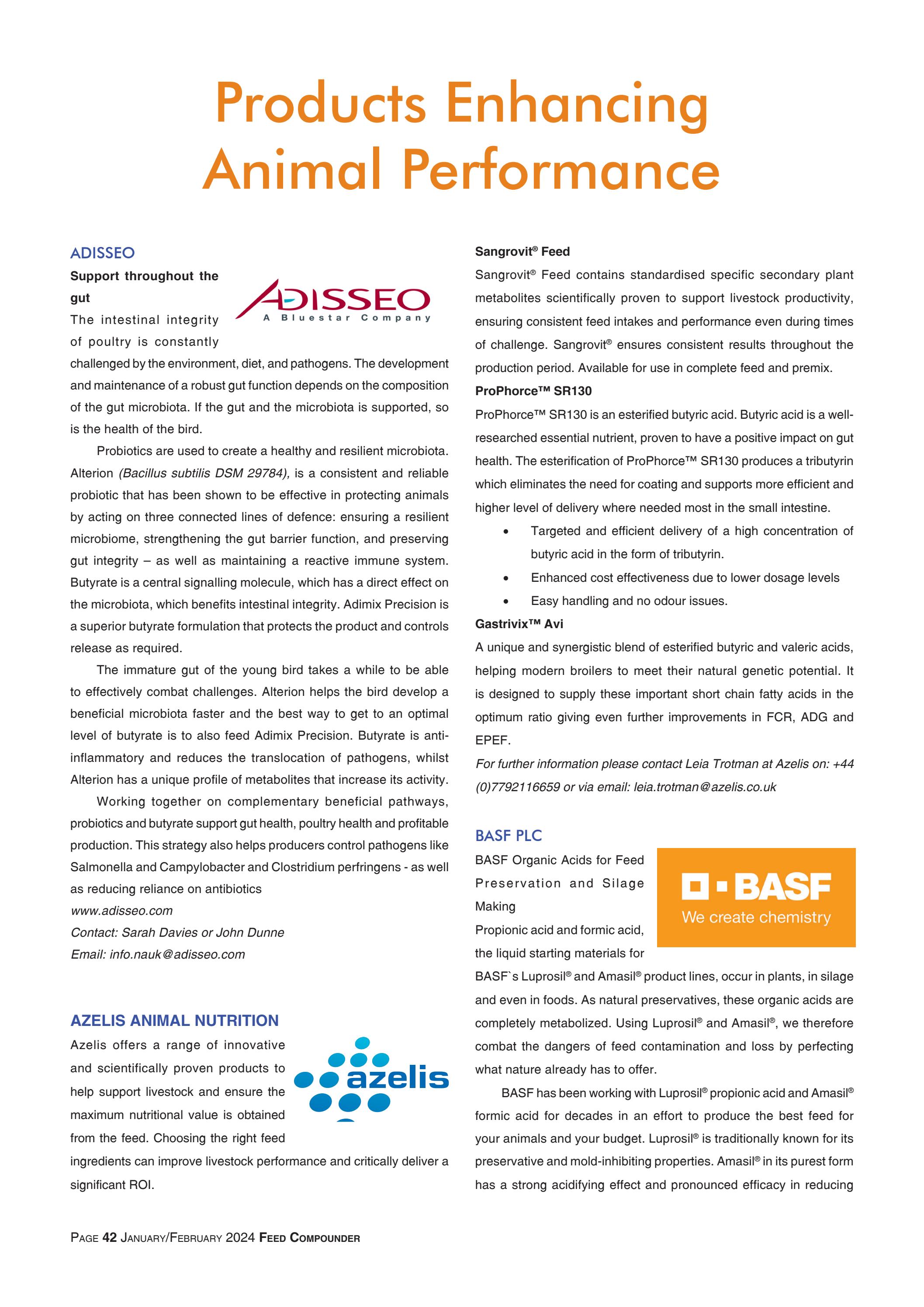 Products Enhancing Animal Performance by Feed Compounder - Issuu