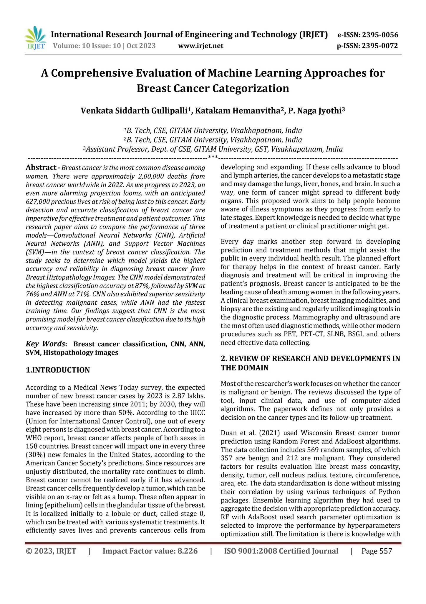 A Comprehensive Evaluation of Machine Learning Approaches for Breast ...