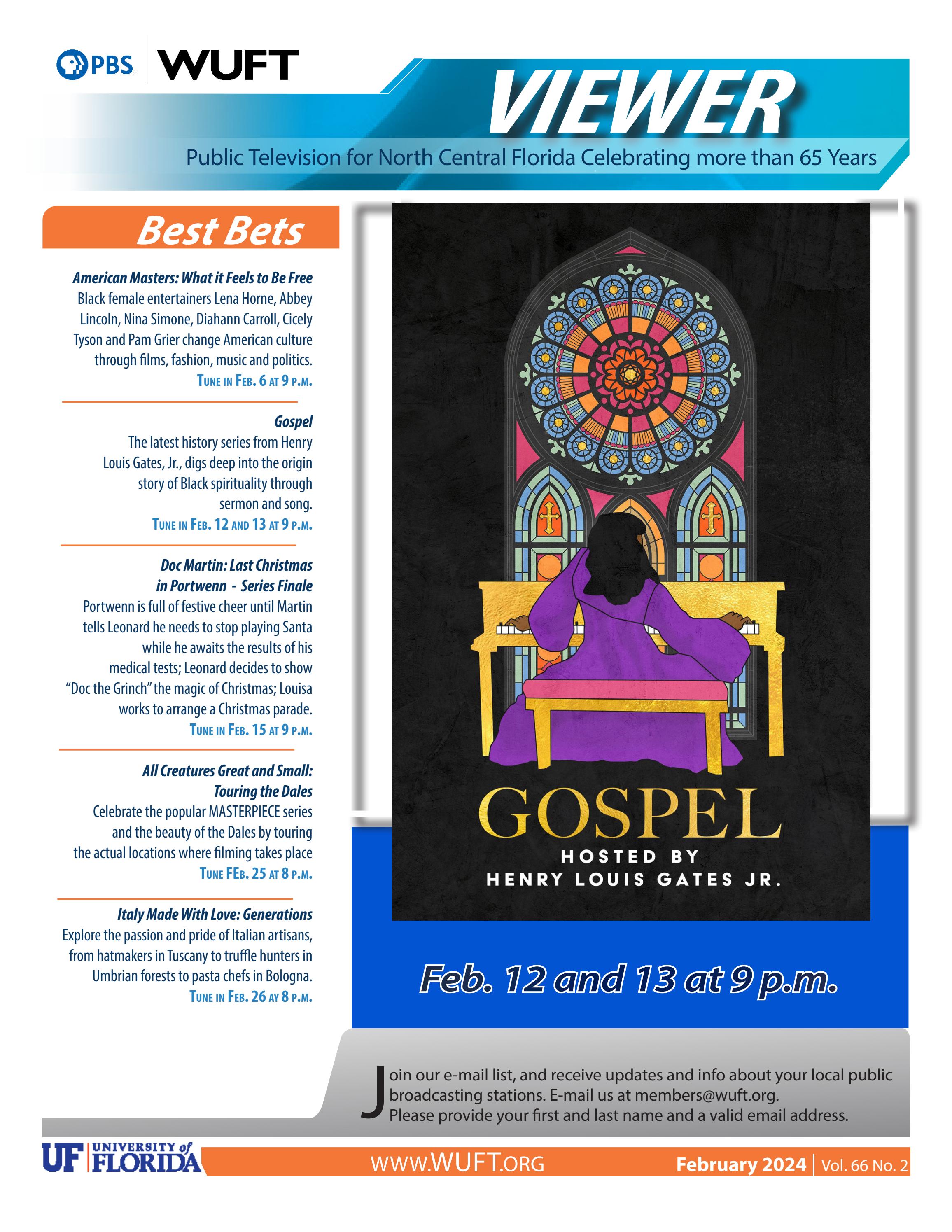 WUFT TV Viewer Guide - February 2024 by UF CJC - Issuu