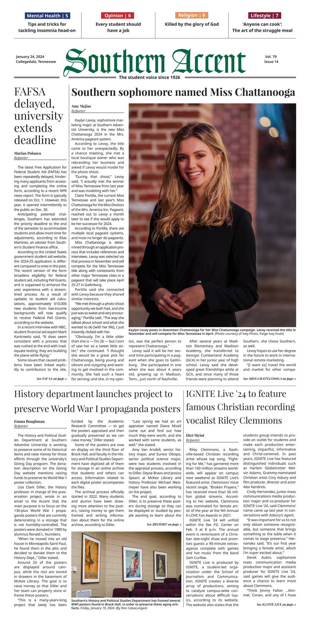 Vol. 79 Issue 14 by Southern Accent - Issuu
