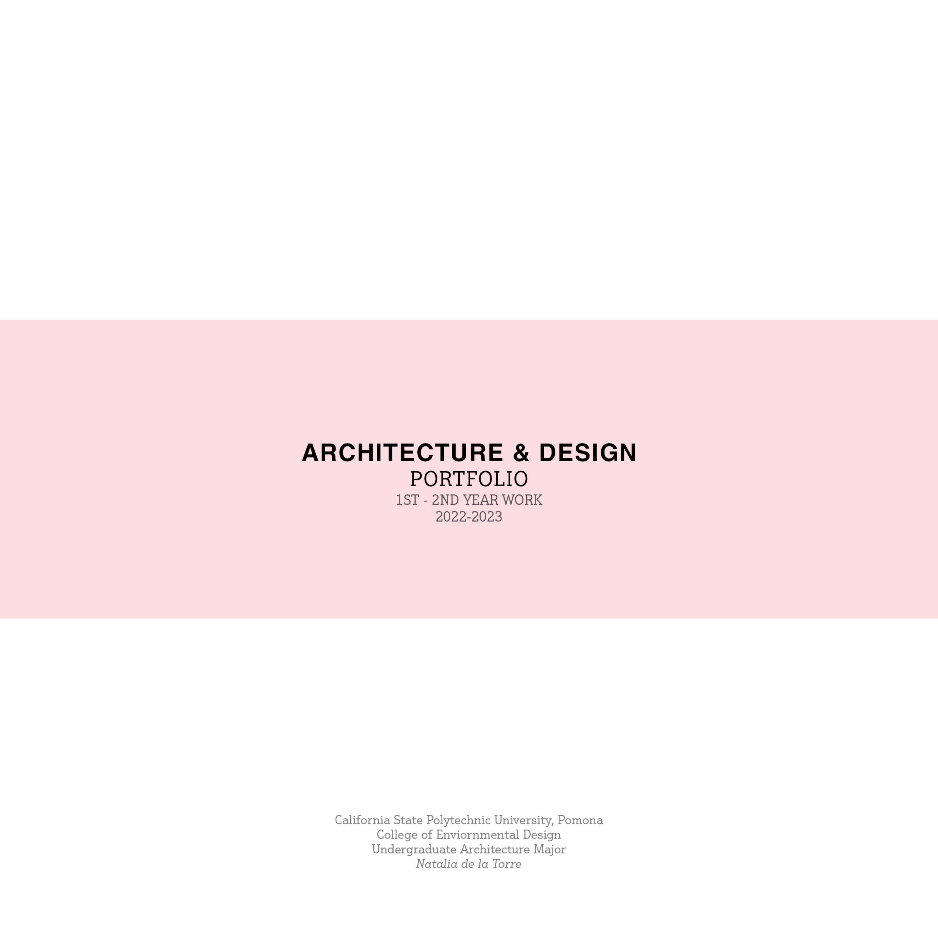 2nd year Architecture Portfolio by Natalia de la Torre - Issuu