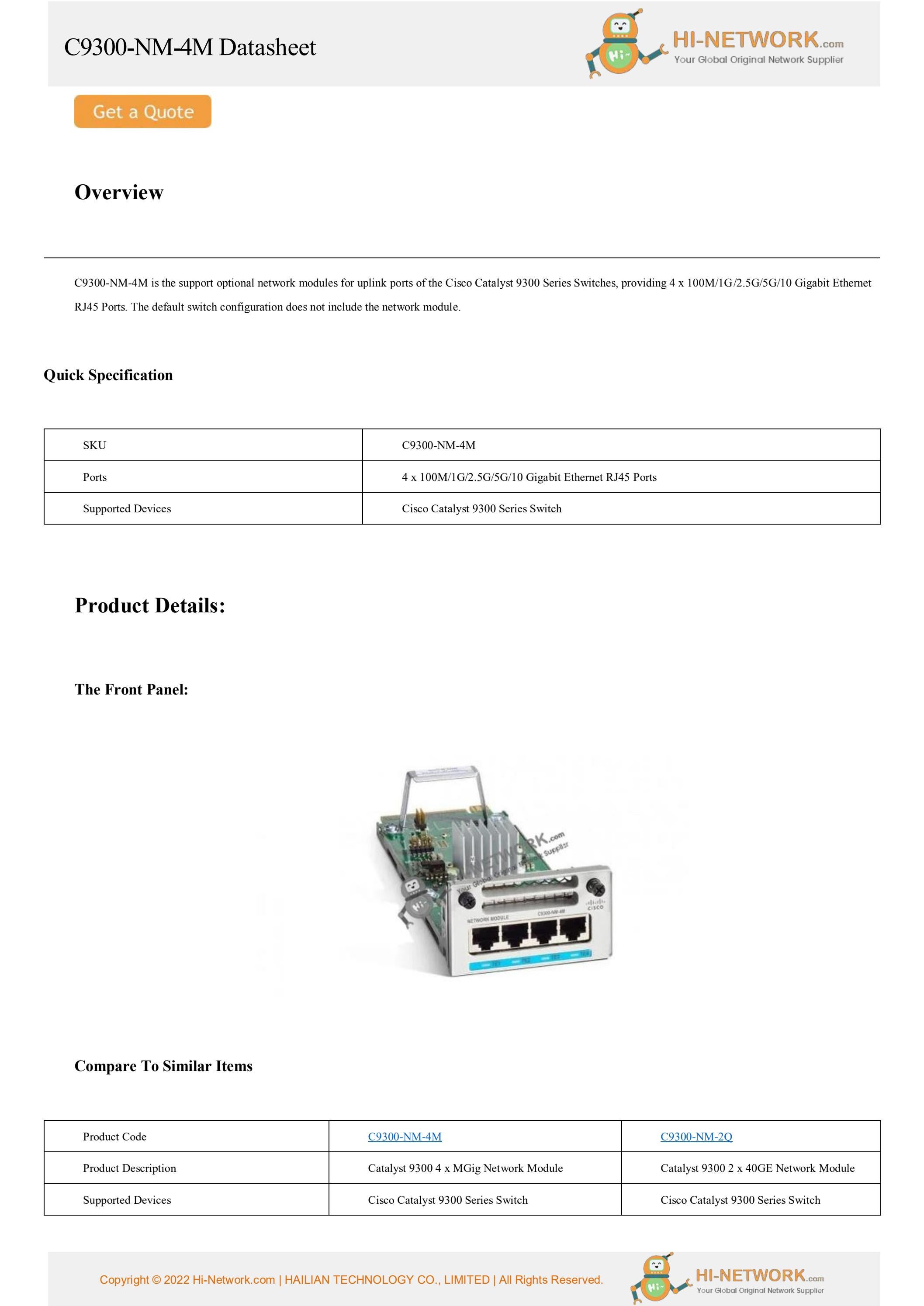 cisco-c9300-nm-4m-datasheet by Hi-Network - Issuu