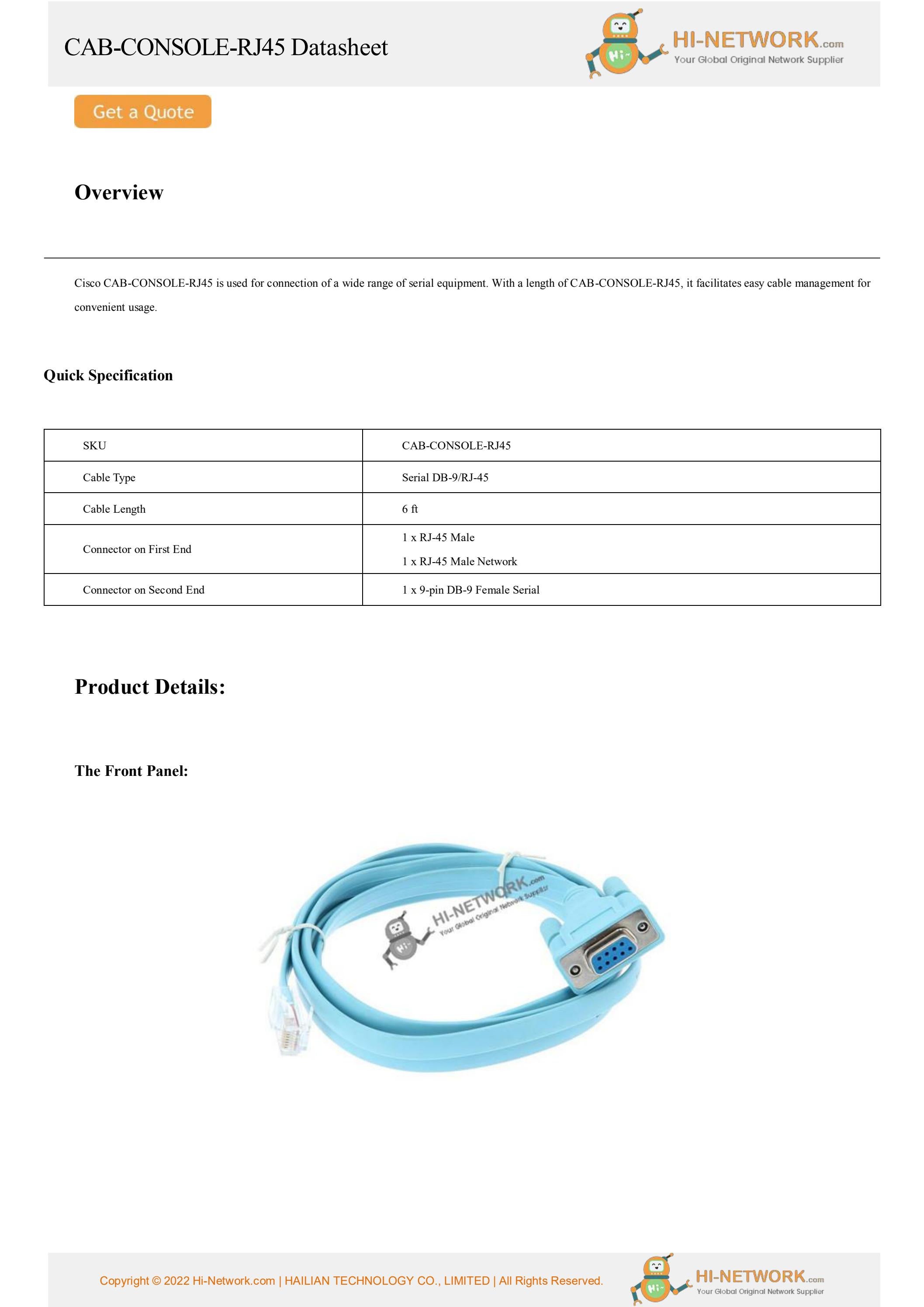 cisco-cab-console-rj45-datasheet by Hi-Network - Issuu