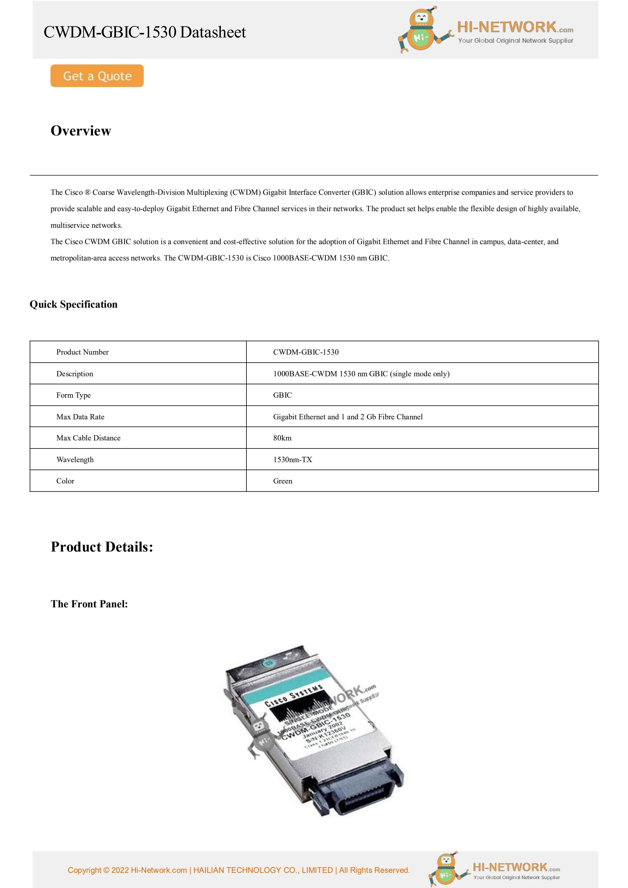 cisco-cwdm-gbic-1530-datasheet by Hi-Network - Issuu