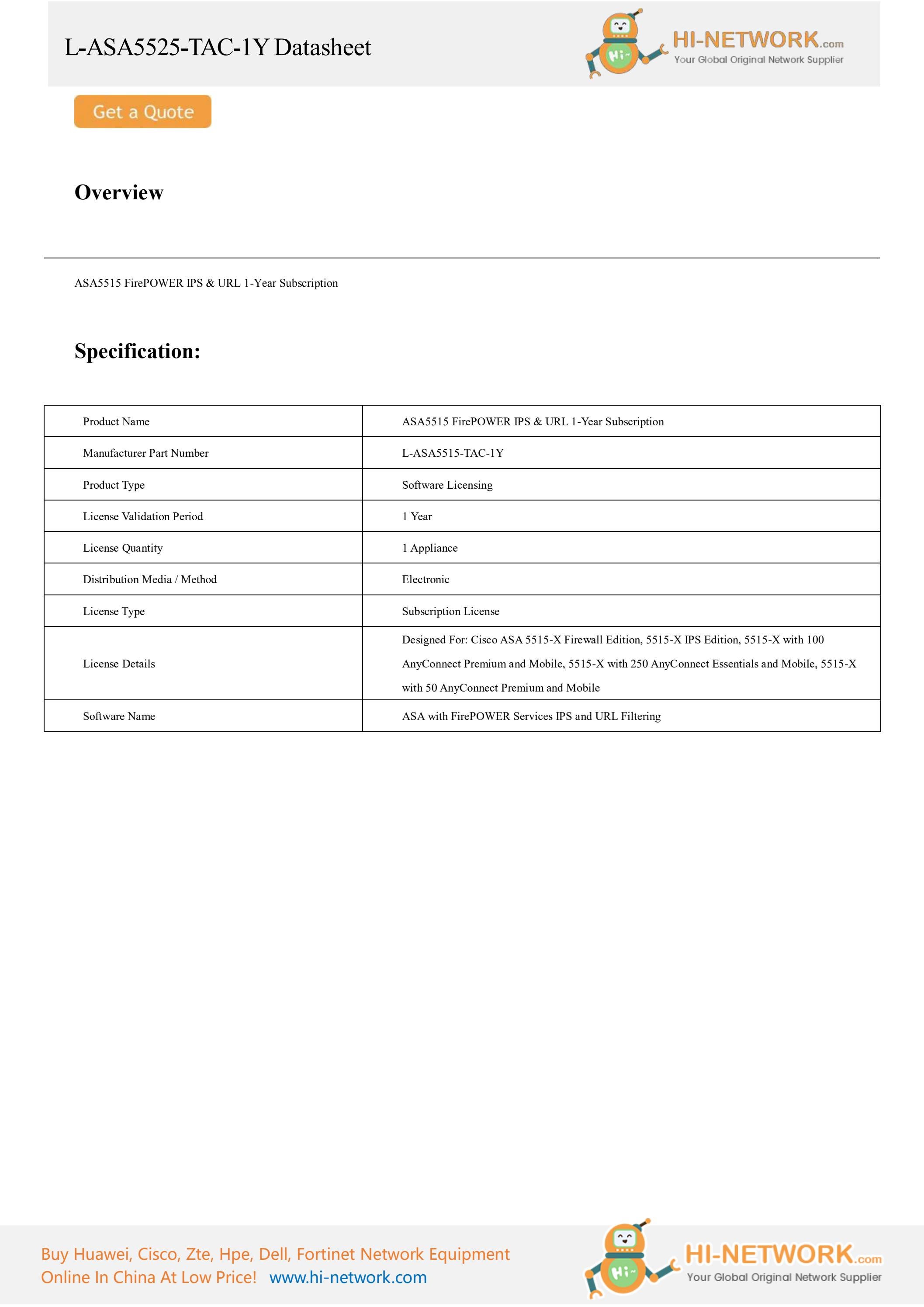 cisco-l-asa5515-tac-1y-datasheet by Hi-Network - Issuu