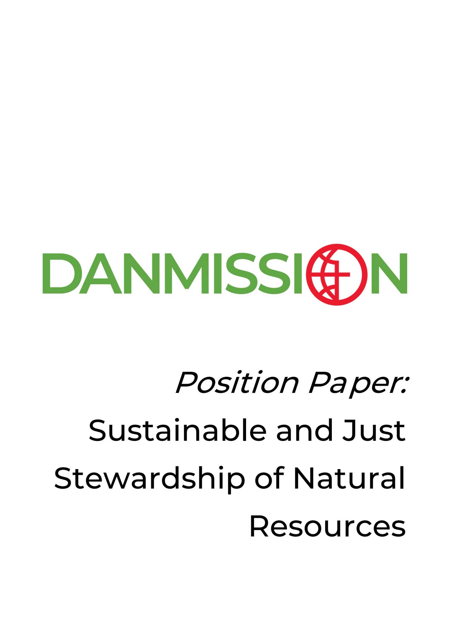 Position Paper: Sustainable and Just Stewardship of Natural Resources ...