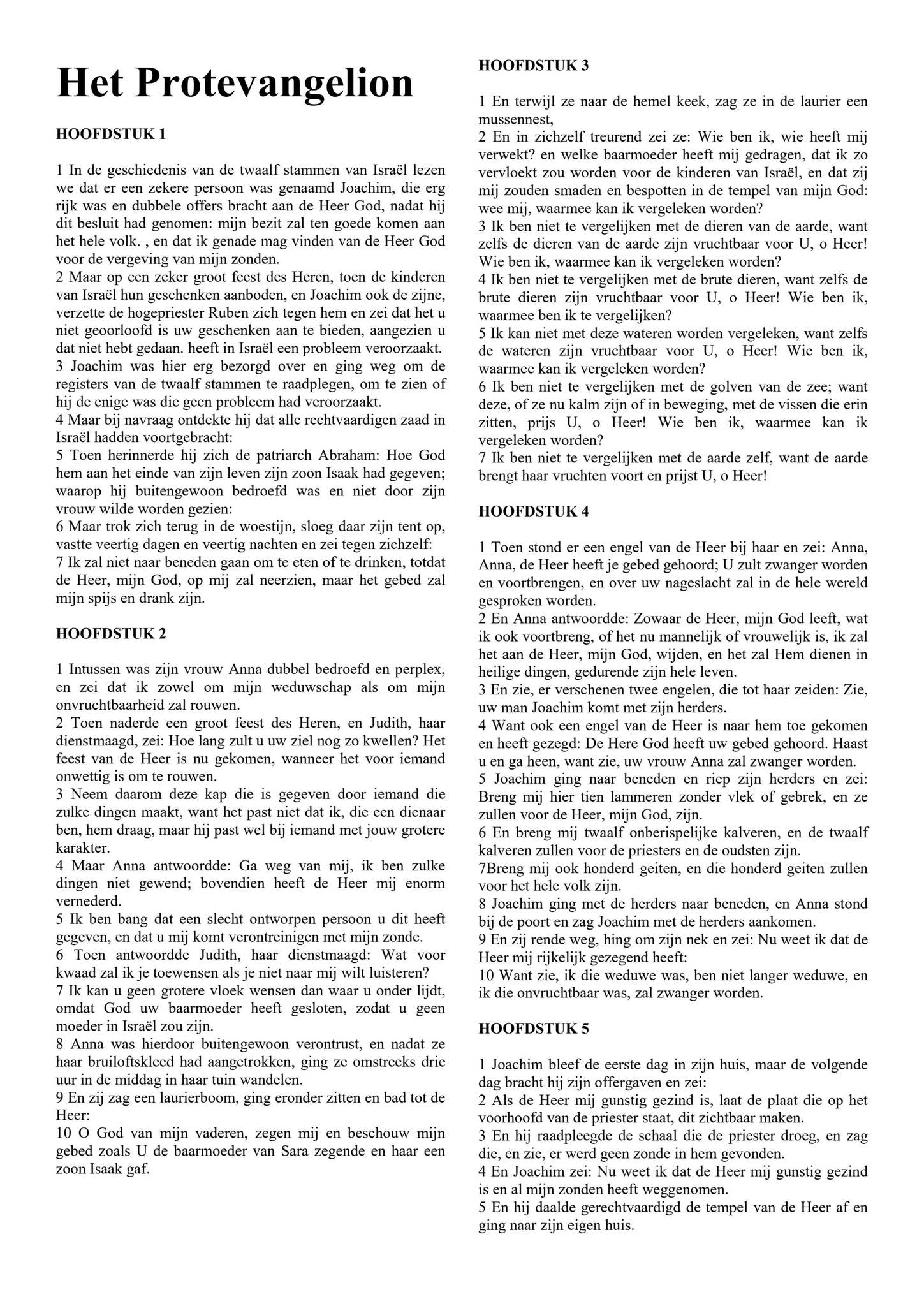 Dutch - The Protevangelion by Filipino Tracts and Literature Society ...