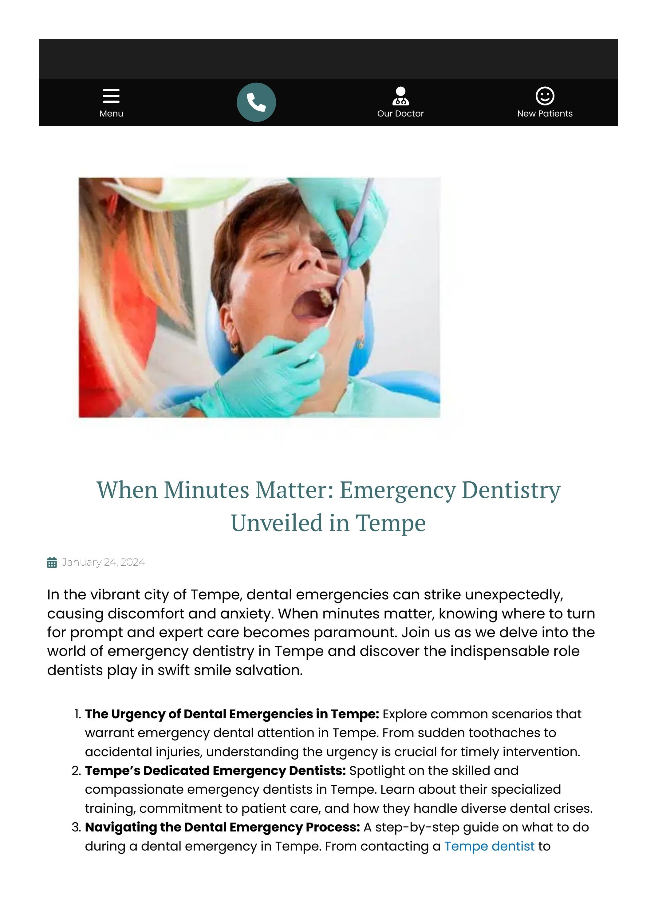 When Minutes Matter: Emergency Dentistry Unveiled in Tempe by Okun ...