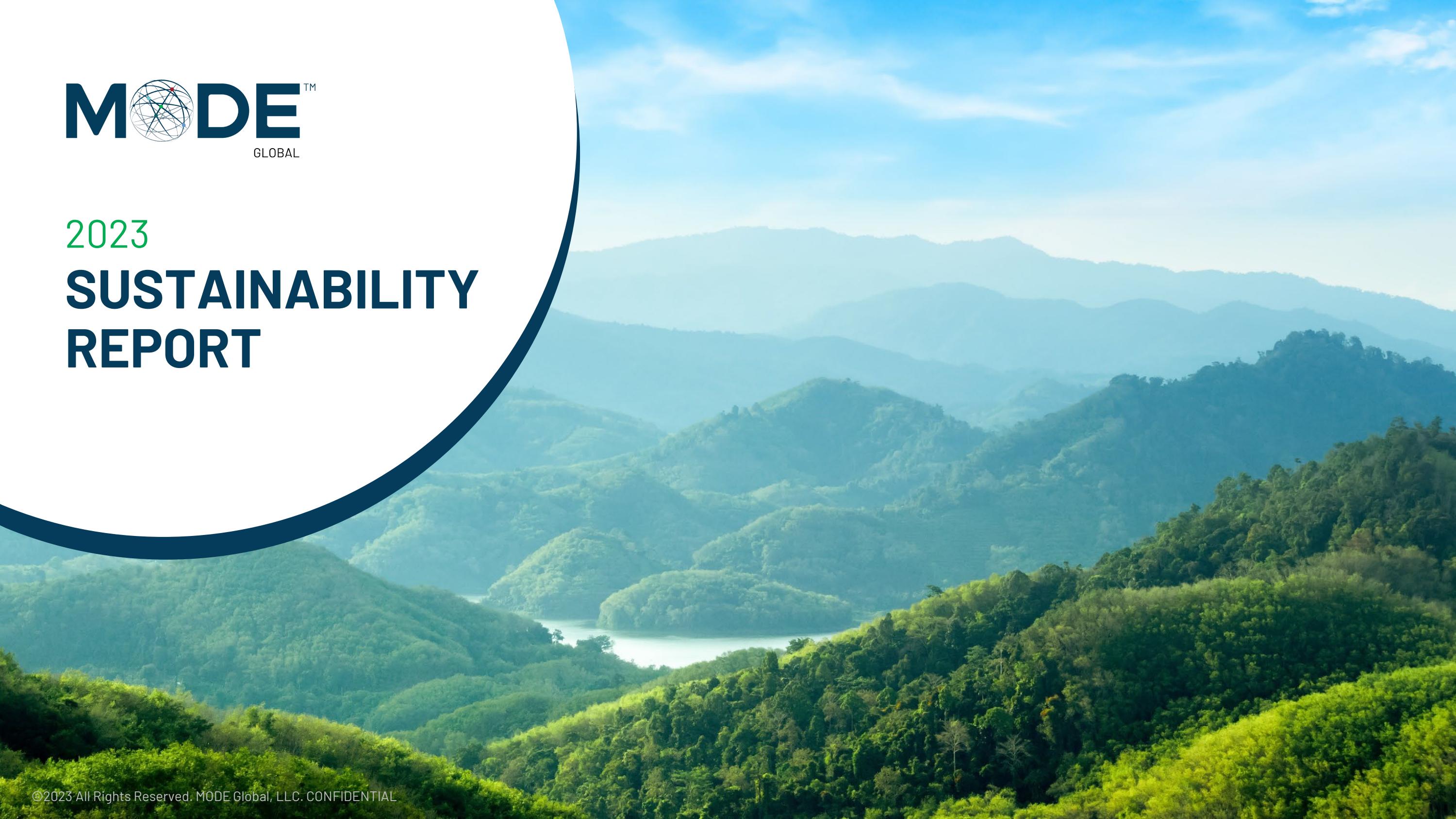 2023 Sustainability Report by MODE Global - Issuu