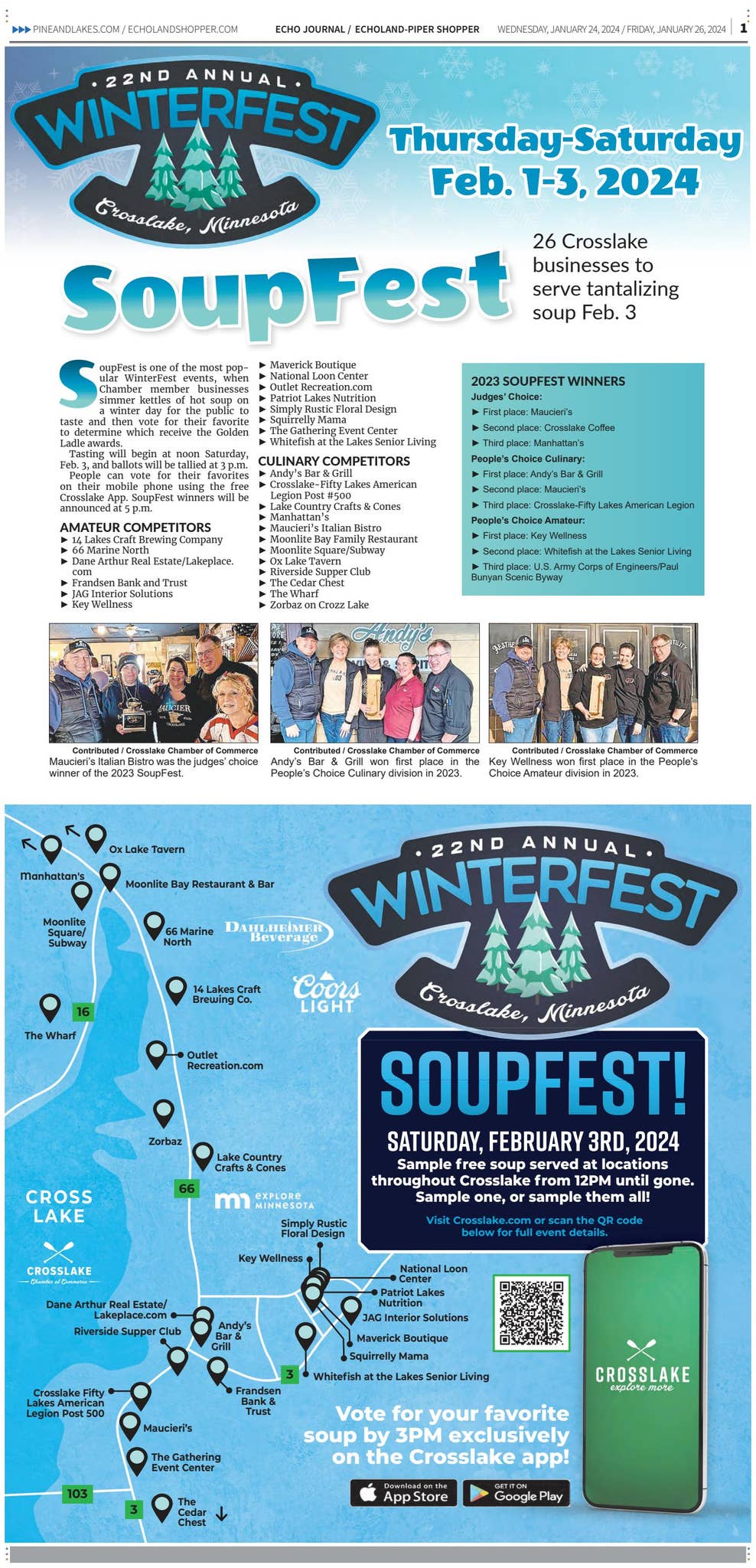 2024 Crosslake WinterFest and SoupFest by Brainerd Dispatch and Echo ...