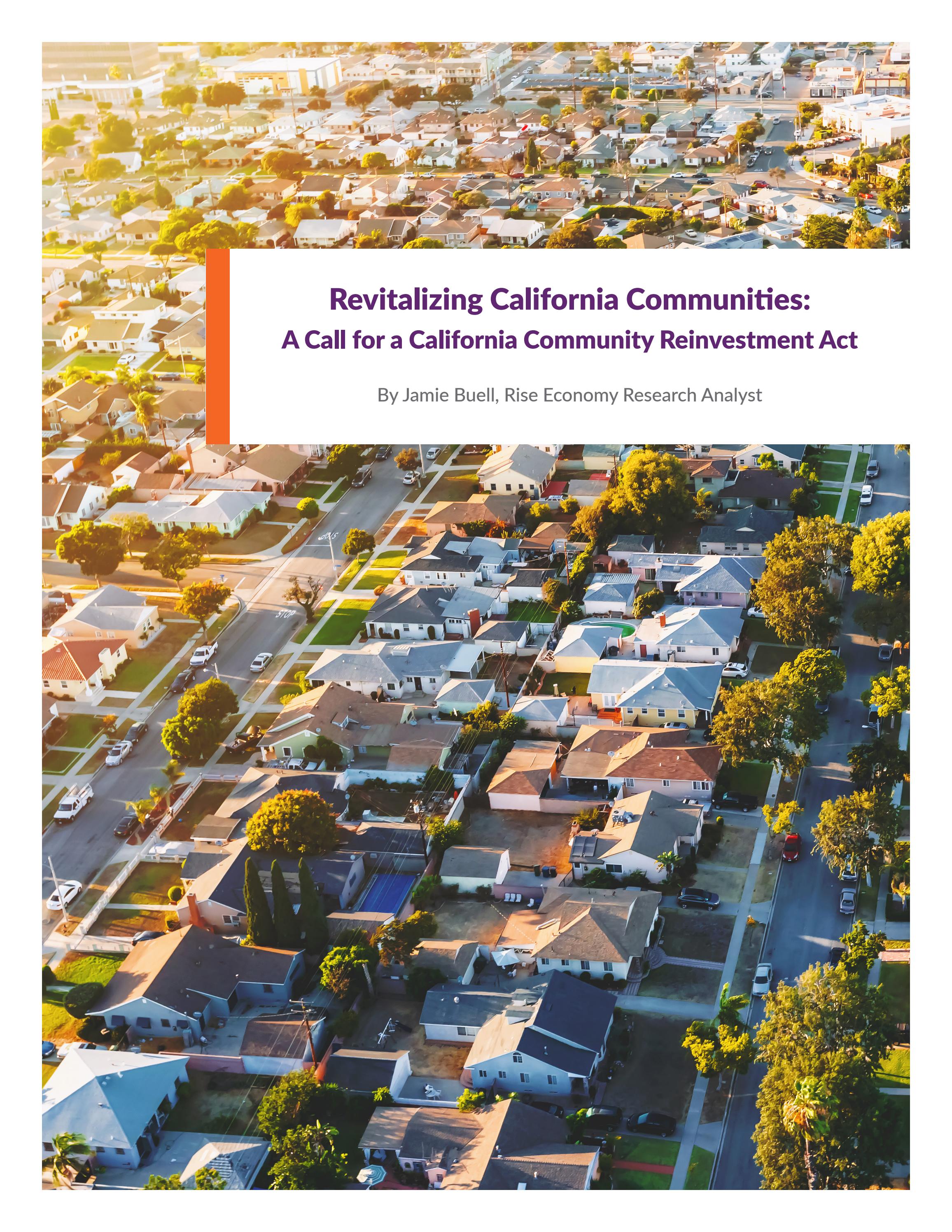 Revitalizing California Communities: A Call for a California Community ...