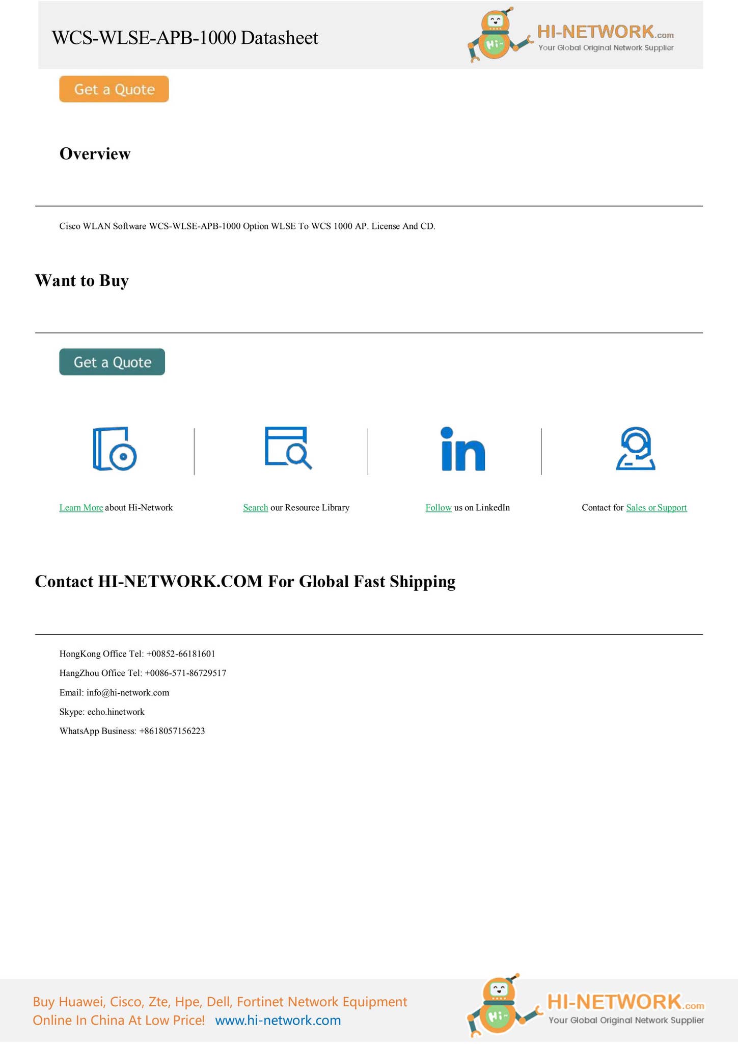cisco-wcs-wlse-apb-1000-datasheet by Hi-Network - Issuu