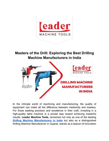 leadermachinetool Publisher Publications - Issuu