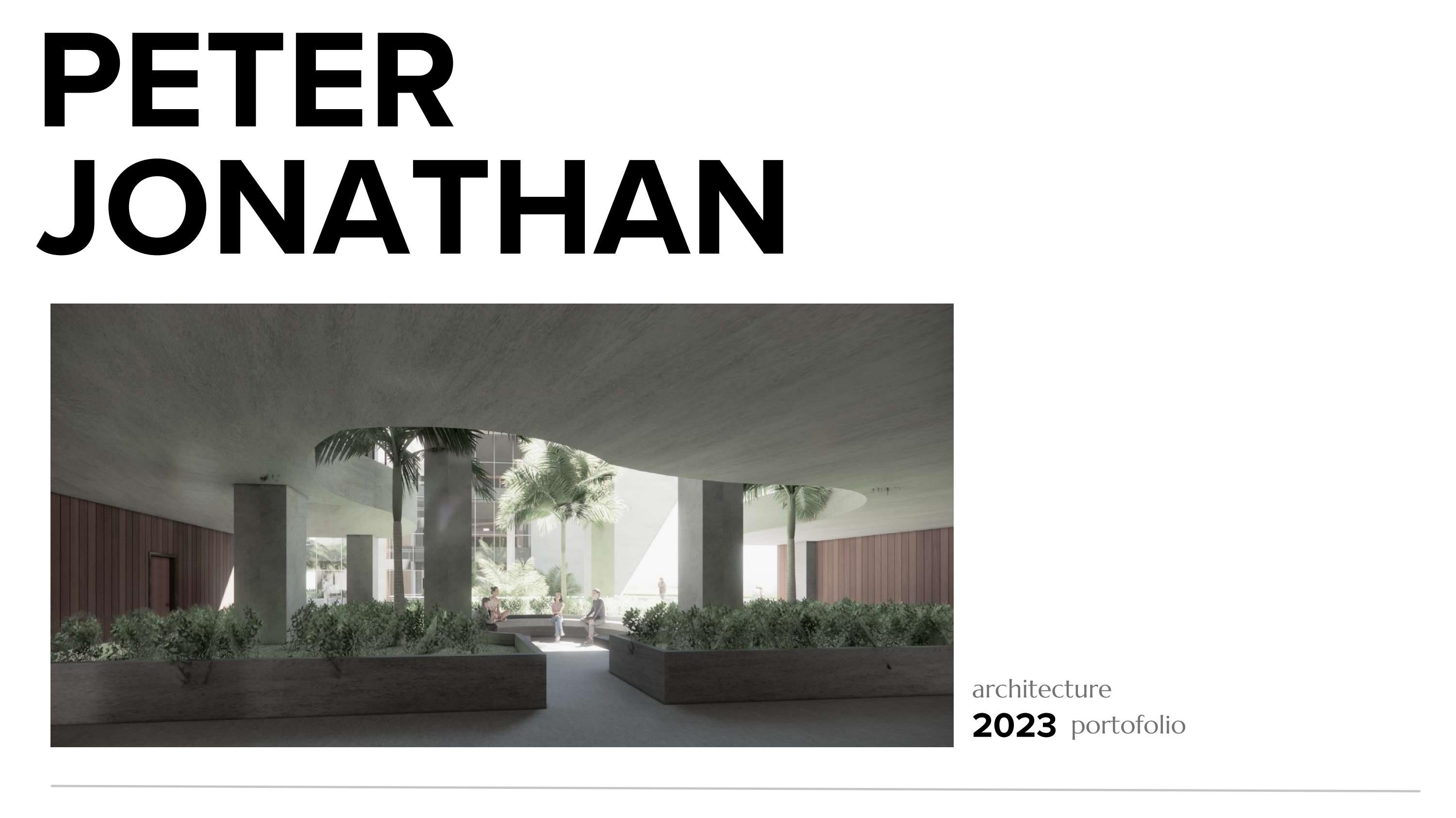 Architecture Portfolio 2023 by Peter Jo by Peter Jo - Issuu