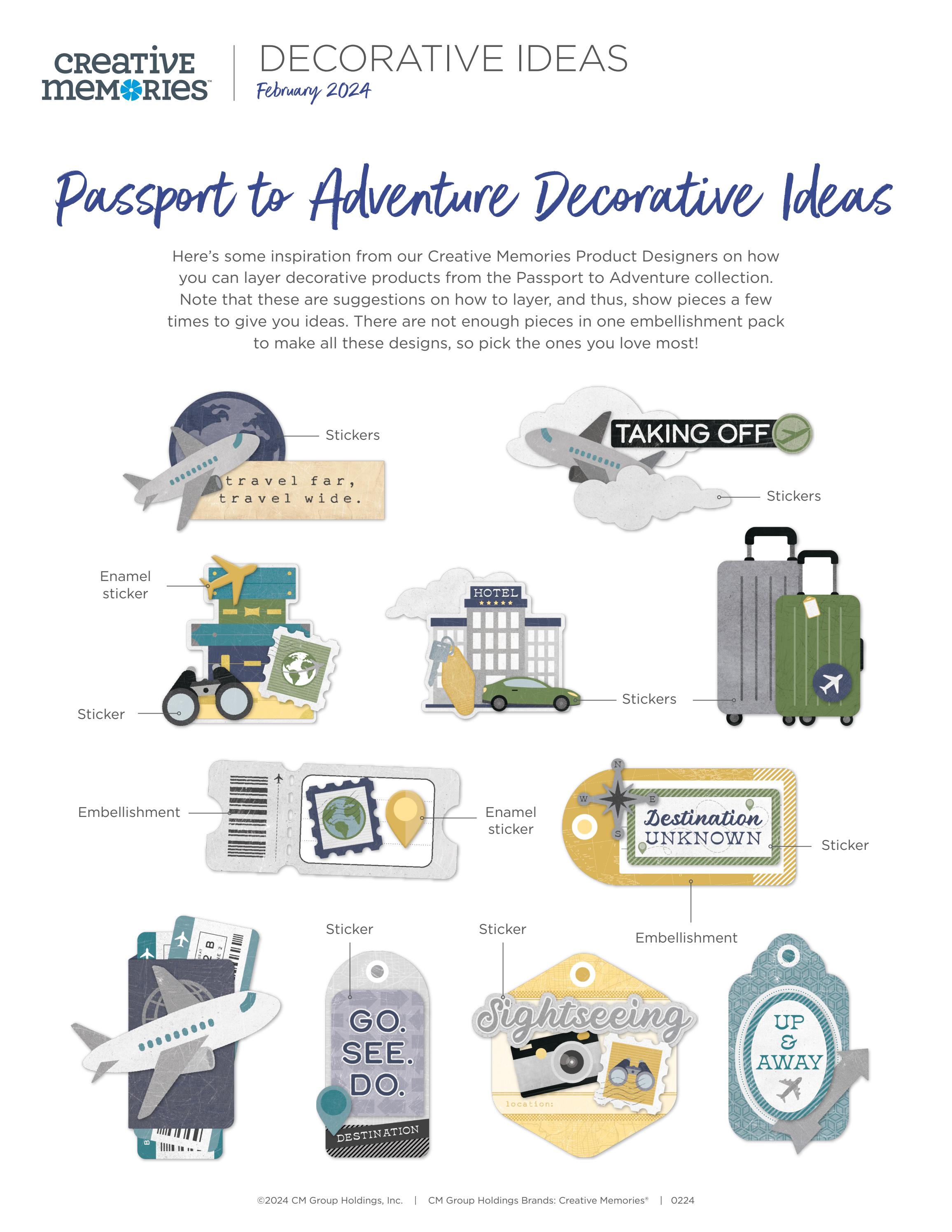 Passport to Adventure Decorative Ideas Flyer by Creative Memories - Issuu