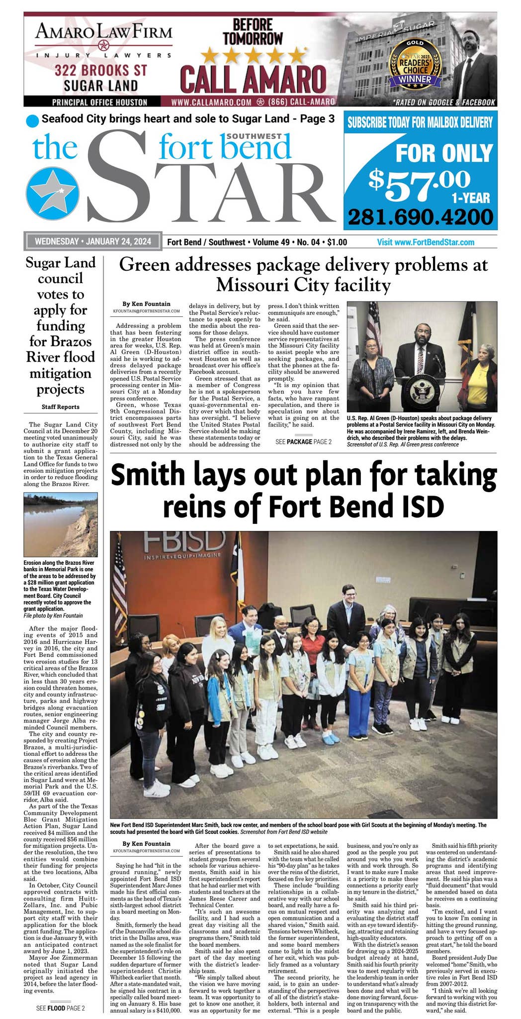 The 01-24-24 Edition of The Fort Bend Star by Street Media - Issuu
