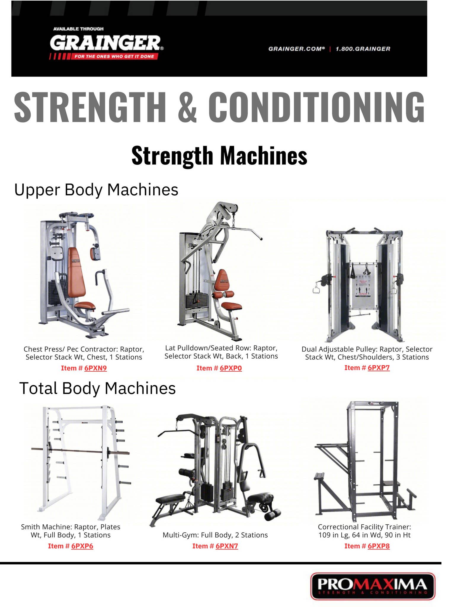 Promaxima: Fitness Equipment, Grainger by ISI Marketing Portal - Issuu