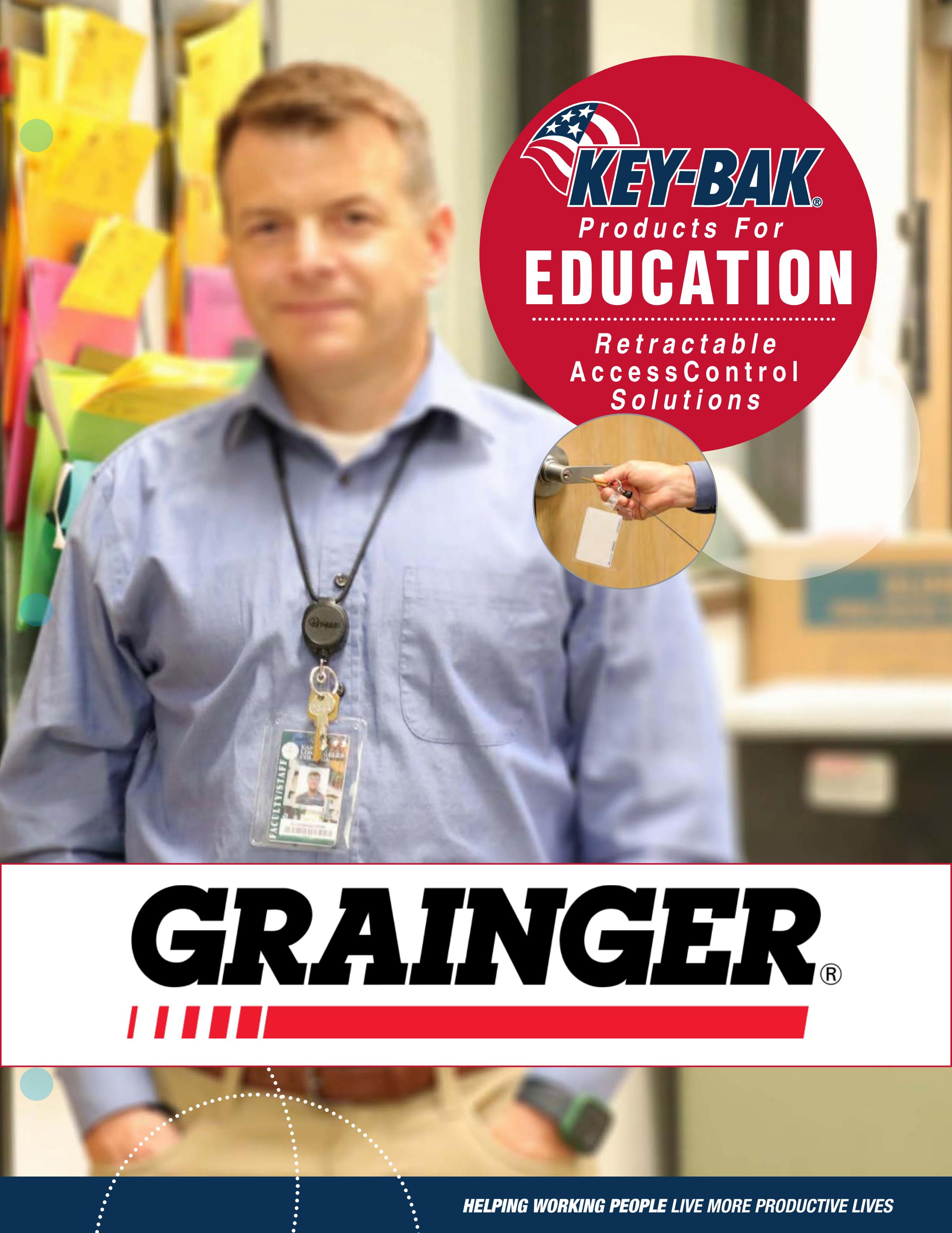 Key-Bak: Retractable Access Control Solutions, Grainger by ISI ...