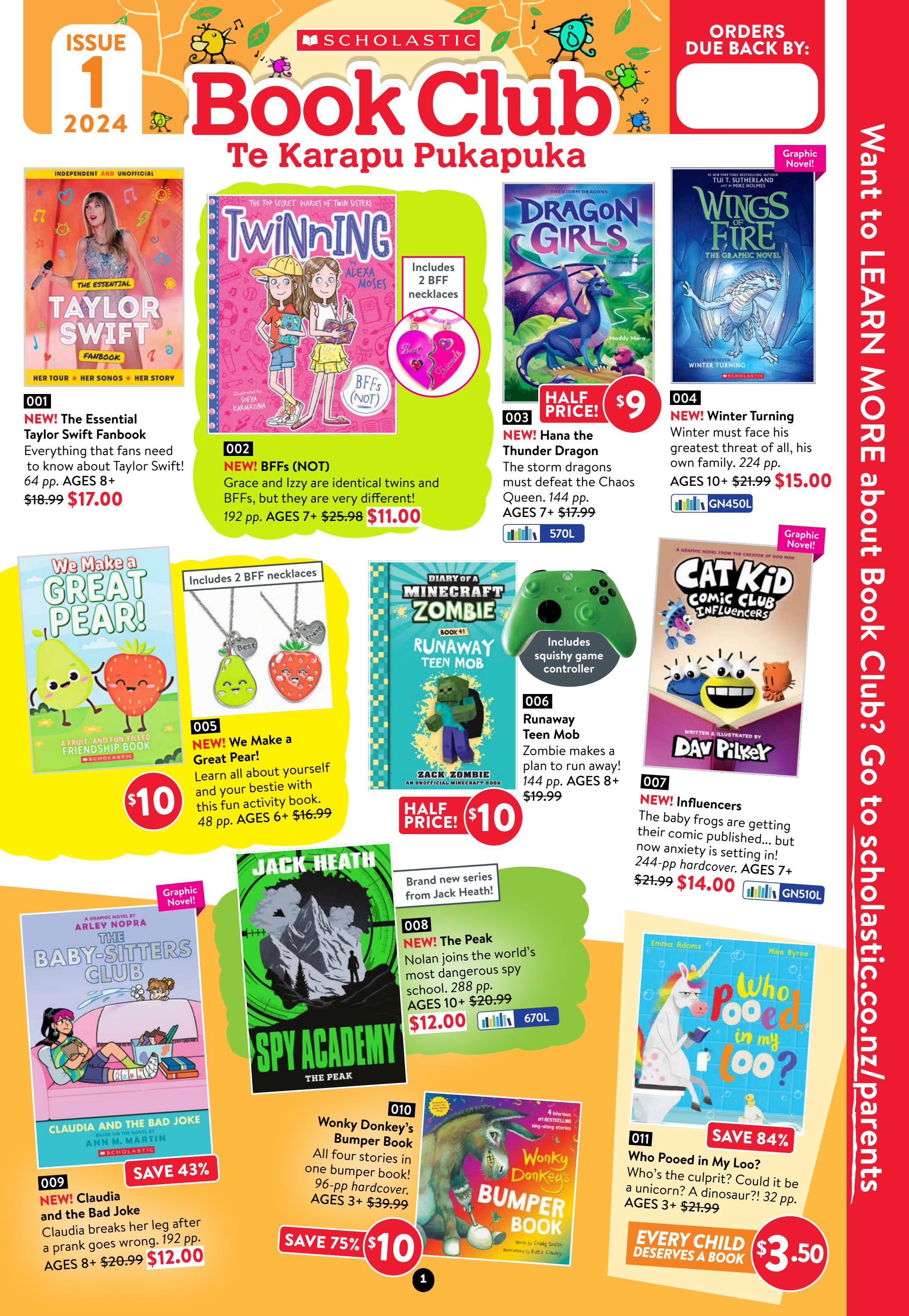 Book Club Issue 1, 2024 – Scholastic New Zealand by scholasticnz - Issuu