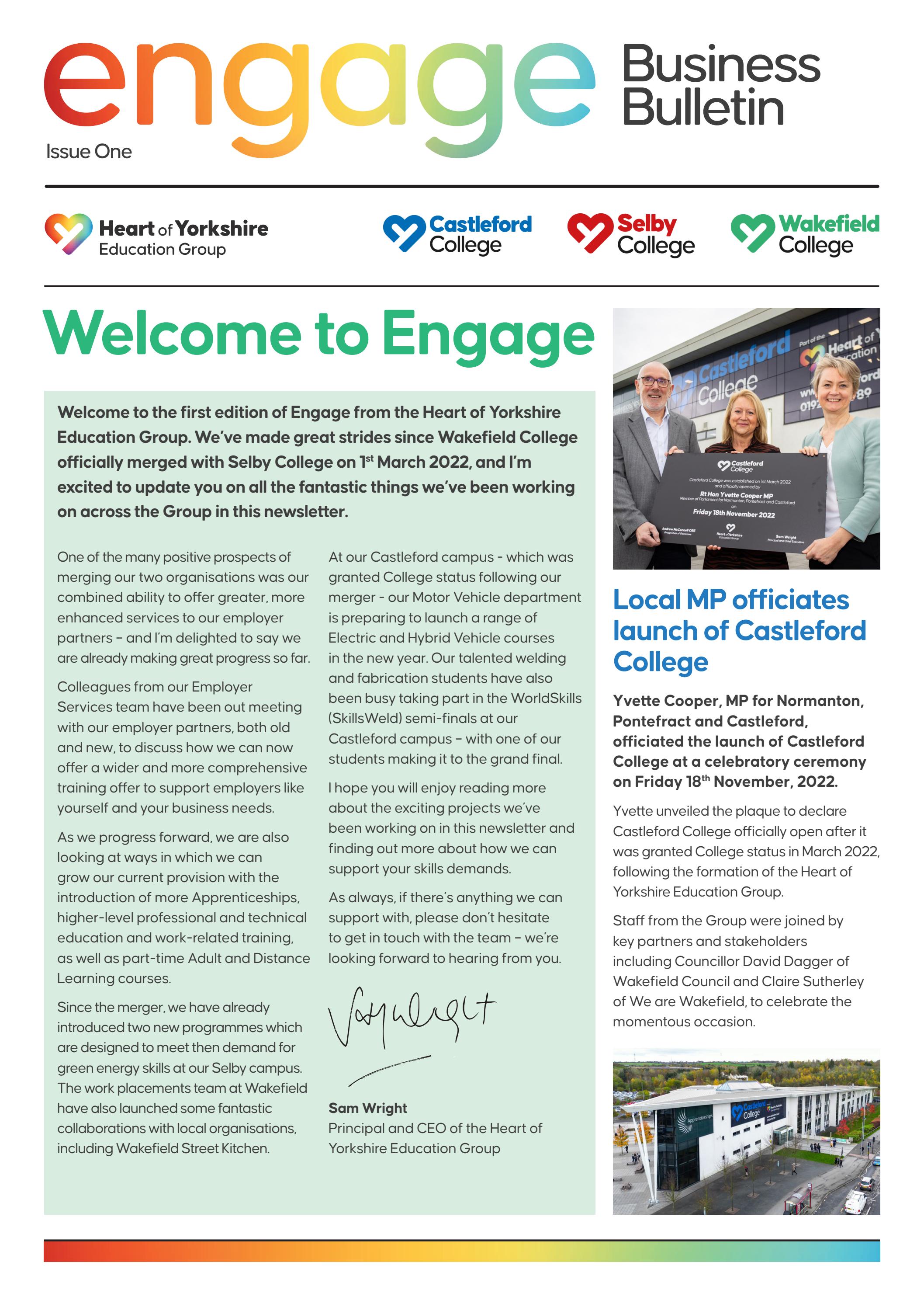 Engage - Issue 1 - Business Bulletin by Heart of Yorkshire Education ...