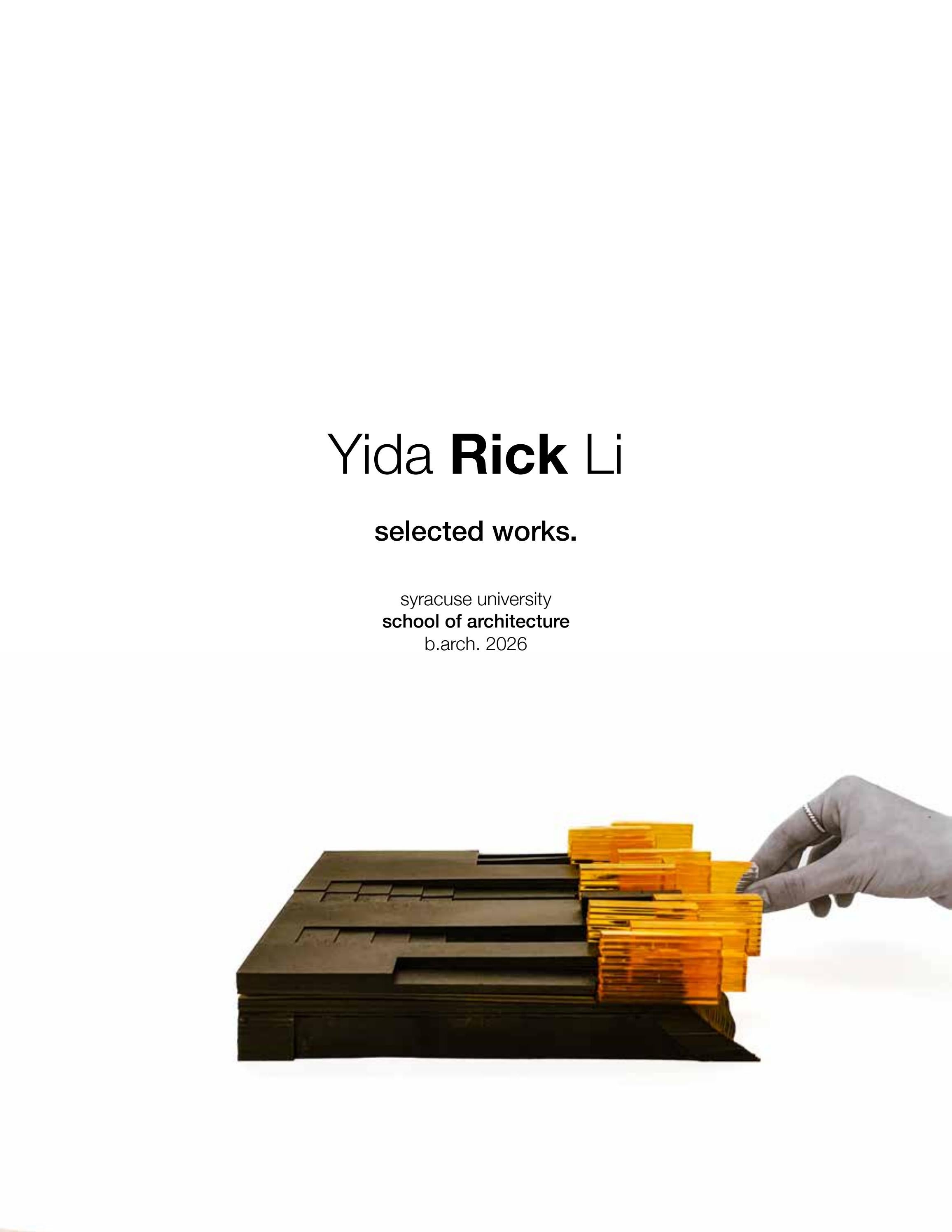 Yida Rick Li | Selected Works | Spring 2024 by Yida Li - Issuu