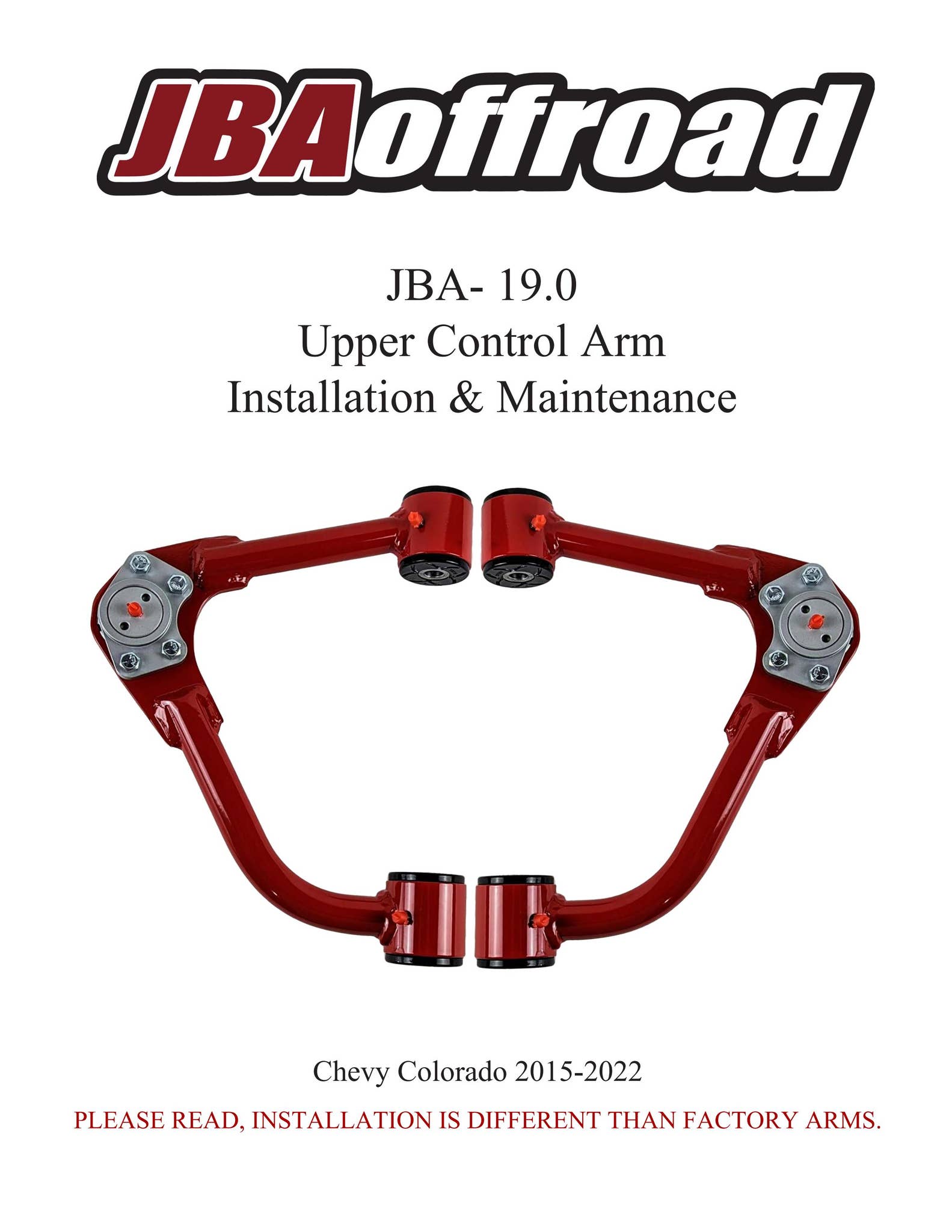 JBA-19.0 Chevy Colorado by JBA Offroad - Issuu