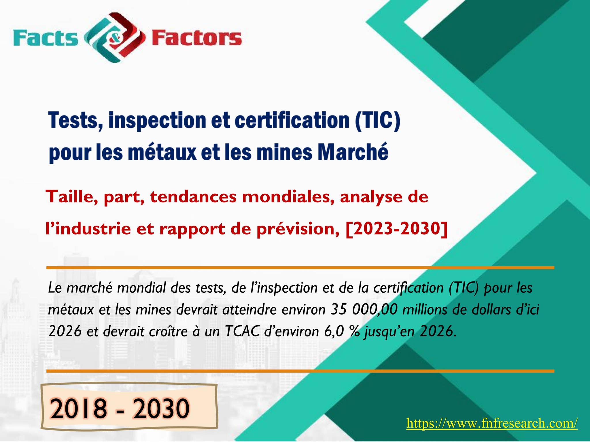 Tests, inspection et certification (TIC) pour les métaux et les mines ...