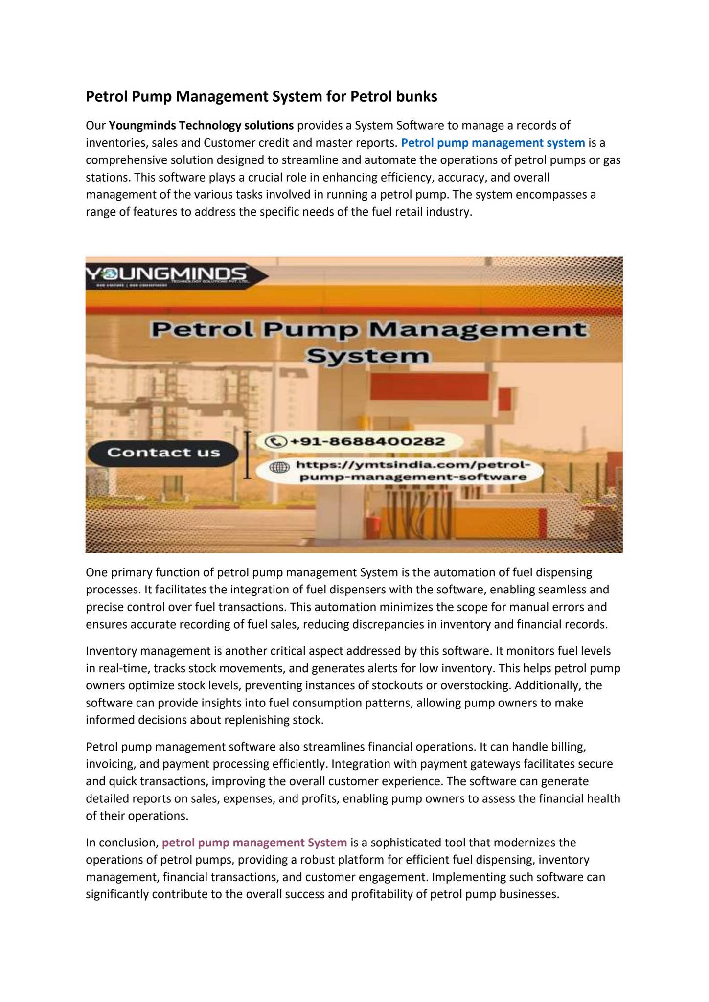 Petrol Pump Management System for Petrol bunks by RupasriV - Issuu