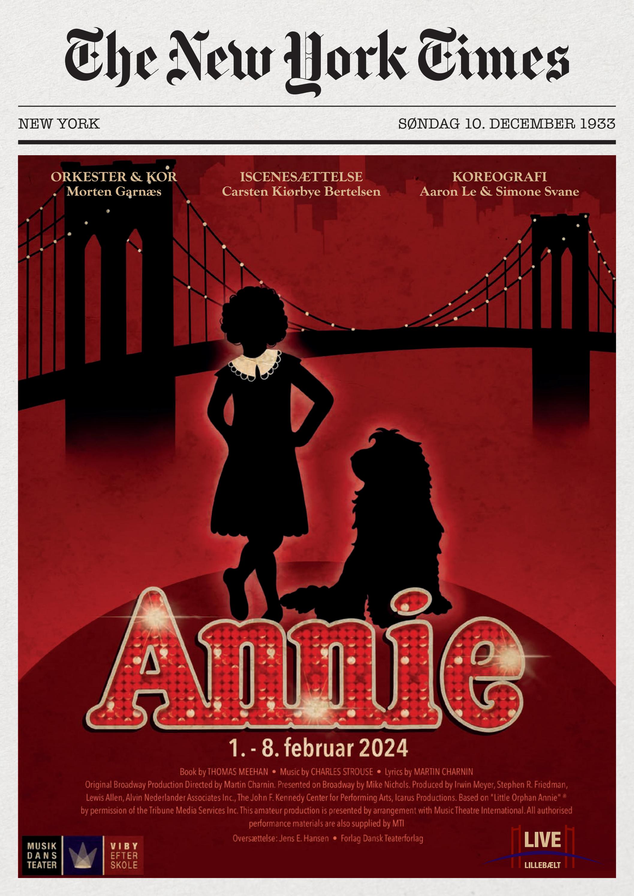 Annie - Teaterprogram 2024 by René Holm Hansen - Issuu