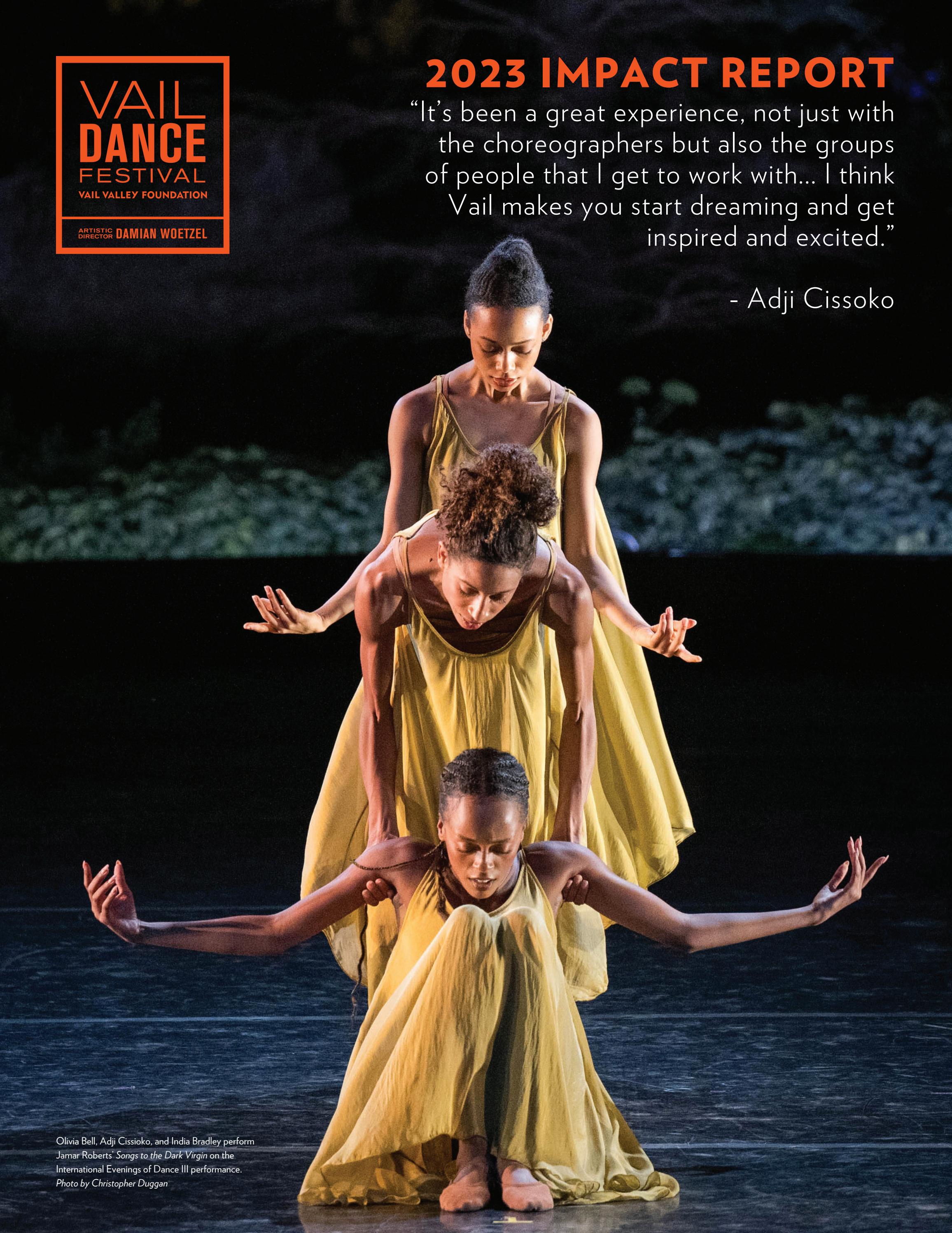 Vail Dance Festival Impact Report - 2023 by Vail Valley Foundation - Issuu